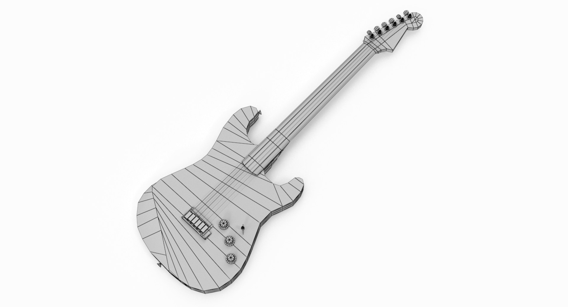 fender guitar 3d max
