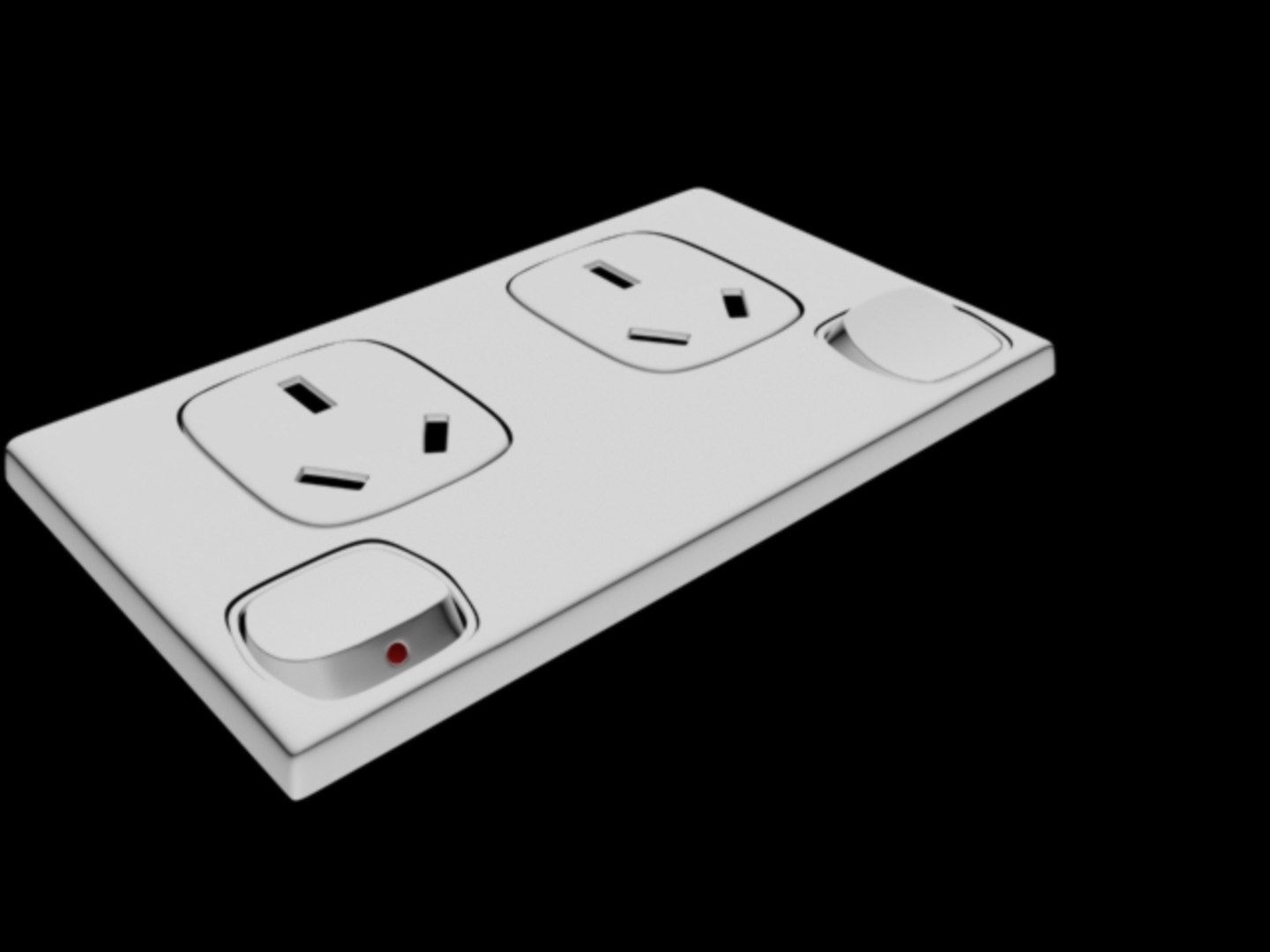 3d Model Australian Wall Socket