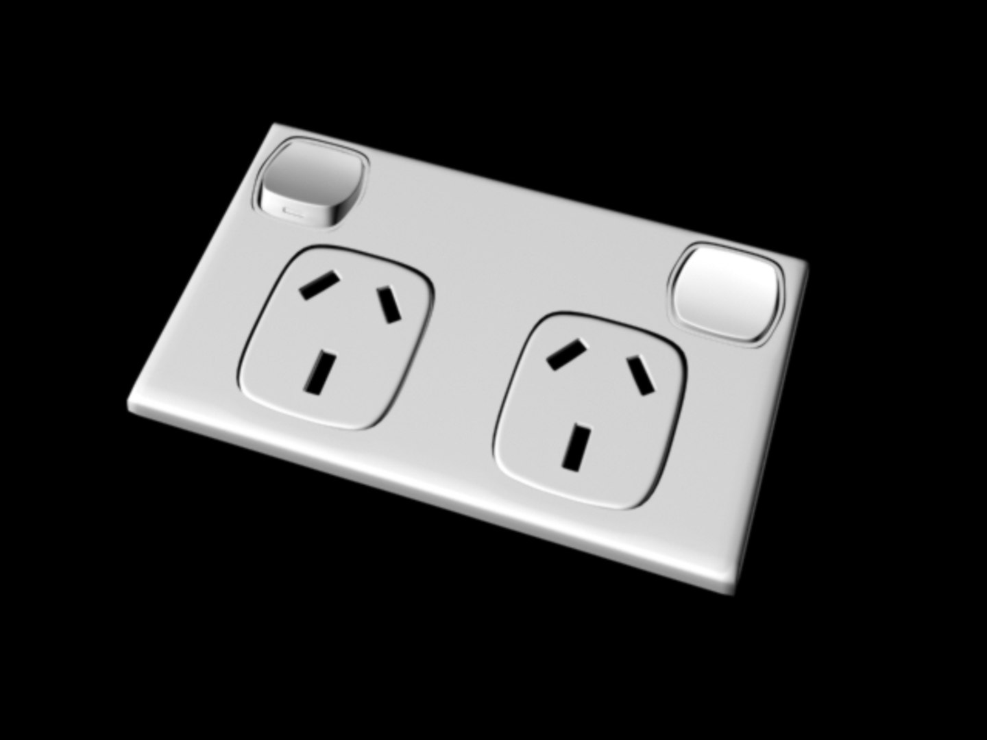 3d Model Australian Wall Socket