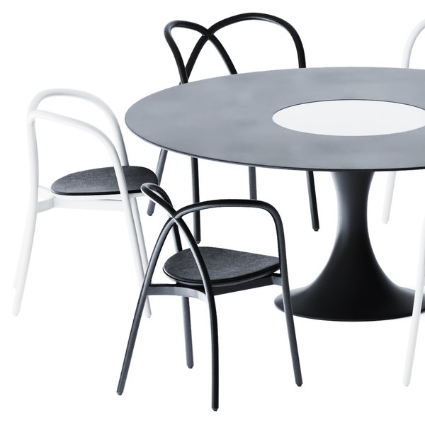 Dining Table Manzu by Alias 3D model - TurboSquid 1719052