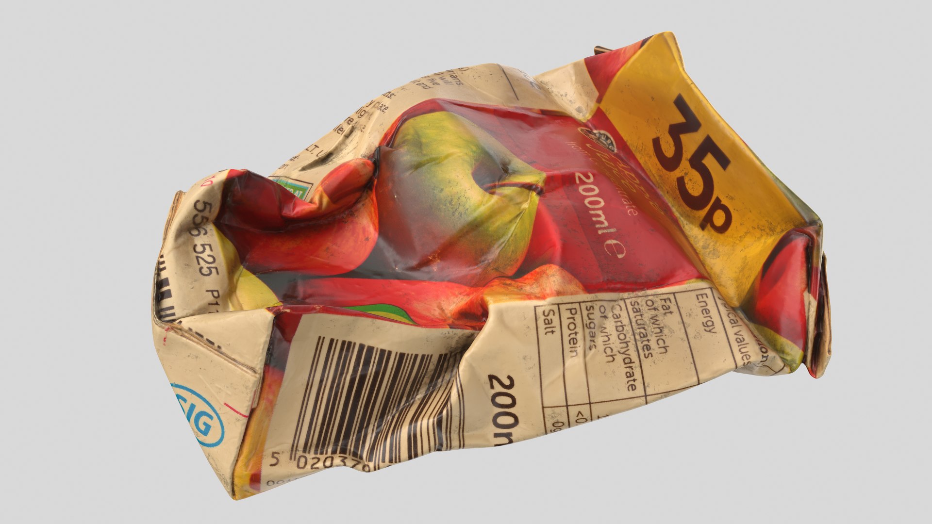 3D Trash Juice Carton 02 - TurboSquid 1862326