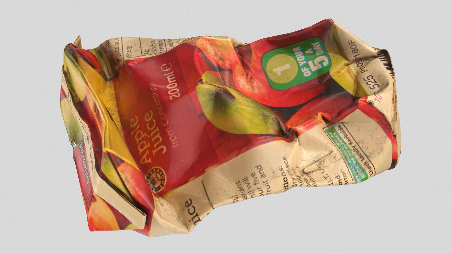 3D Trash Juice Carton 02 - TurboSquid 1862326