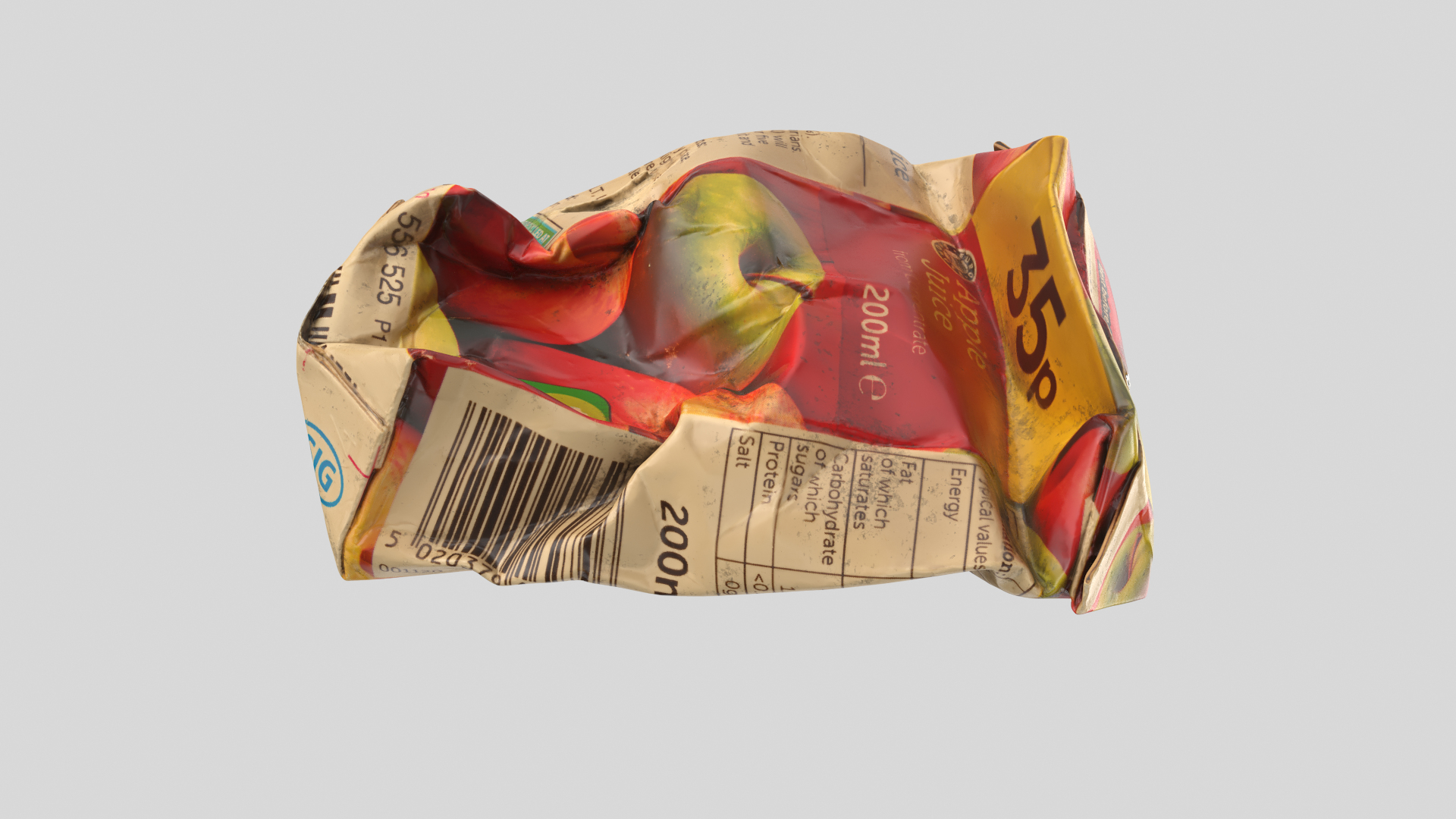 3D Trash Juice Carton 02 - TurboSquid 1862326