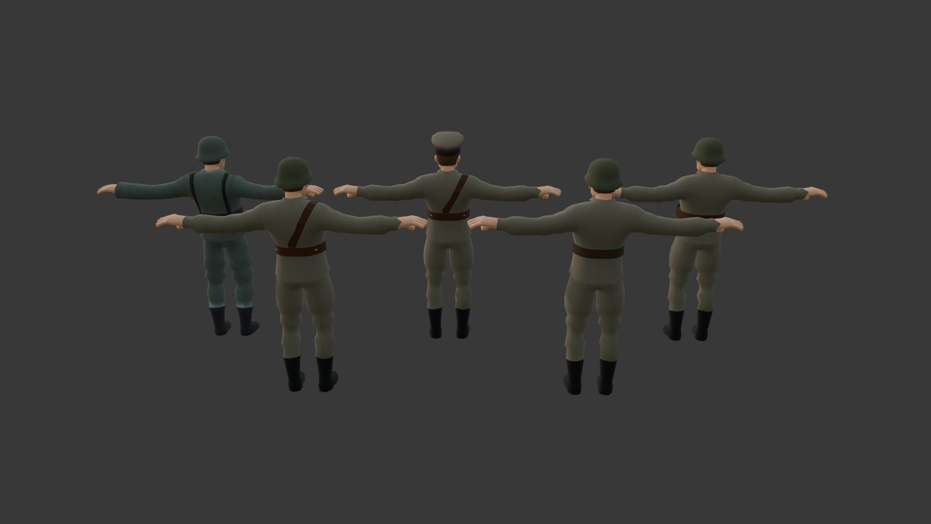 WORLD WAR CHARACTER PACK 3D Model - TurboSquid 2470990
