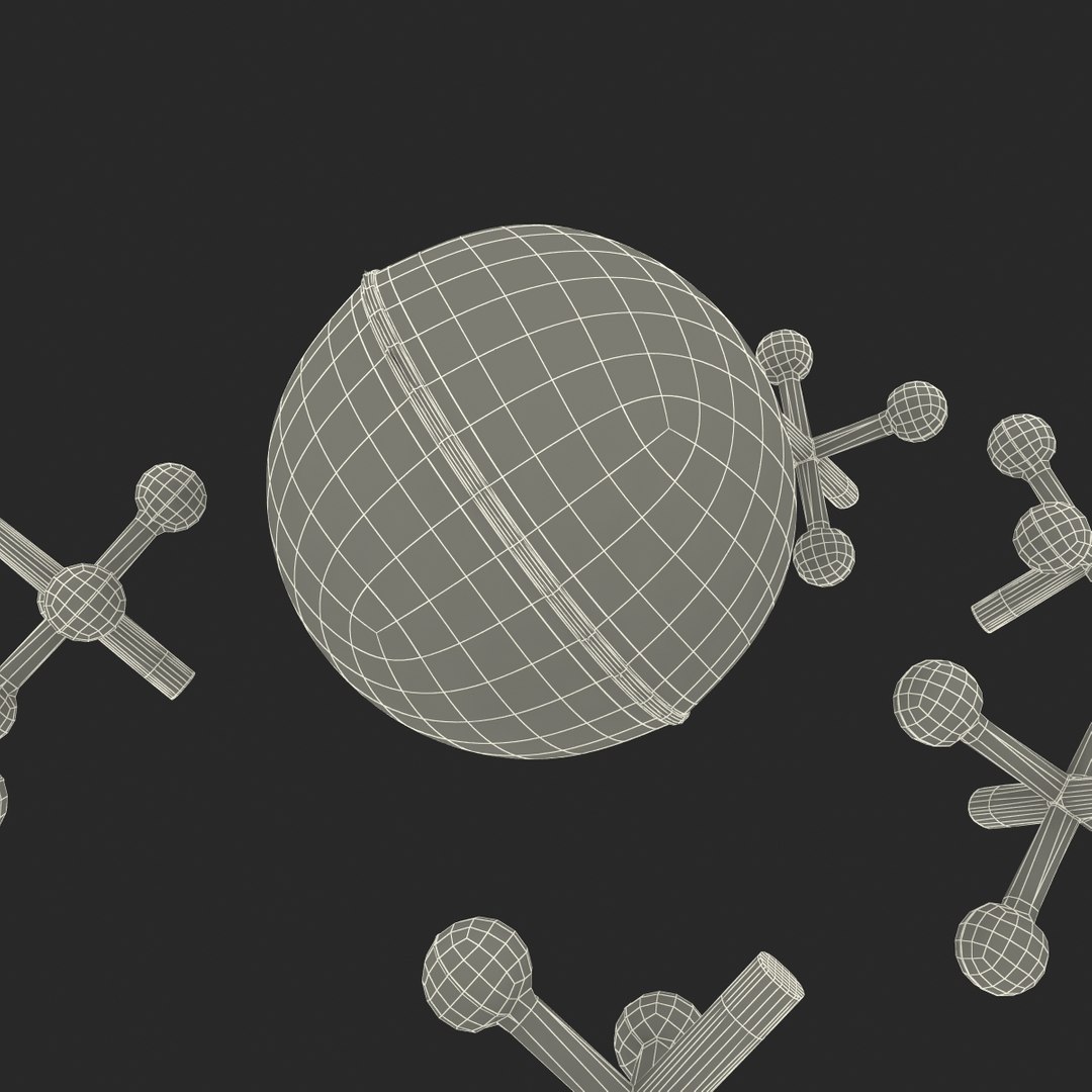 ball jacks set 3d model