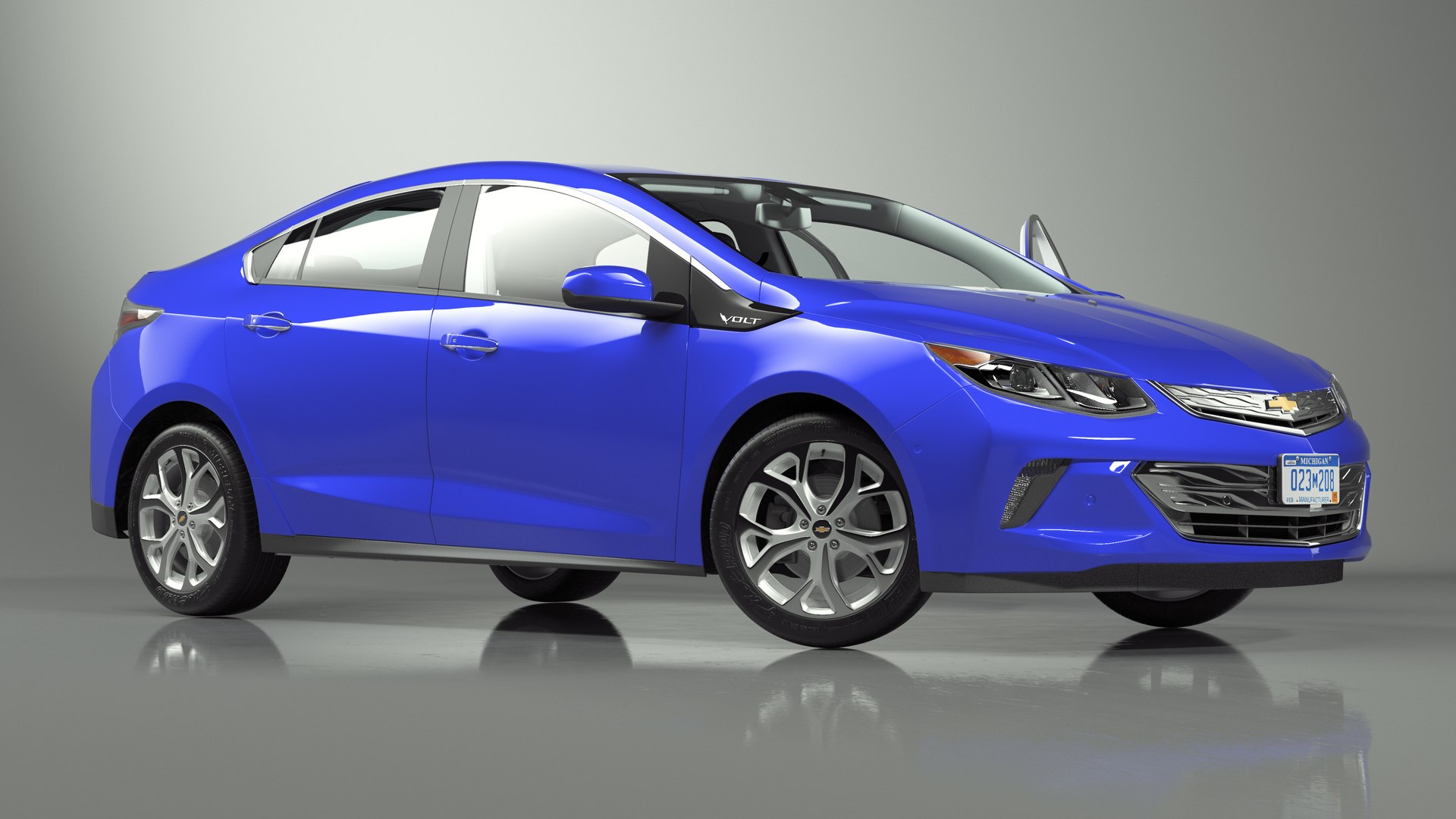 Chevrolet Volt Rigged for Cinema 4D 3D model - TurboSquid 2155936