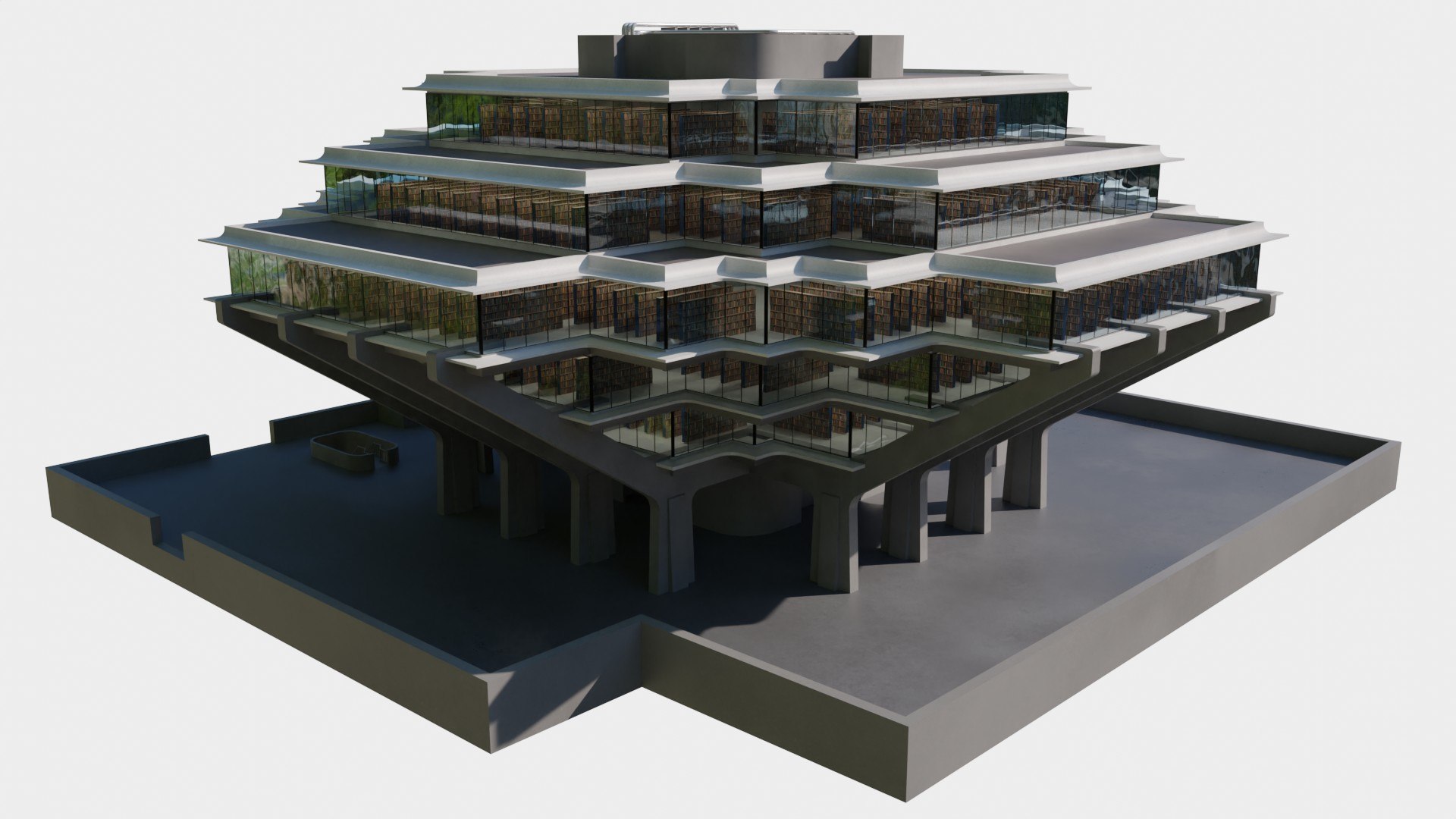 3D Geisel Library - TurboSquid 1990663