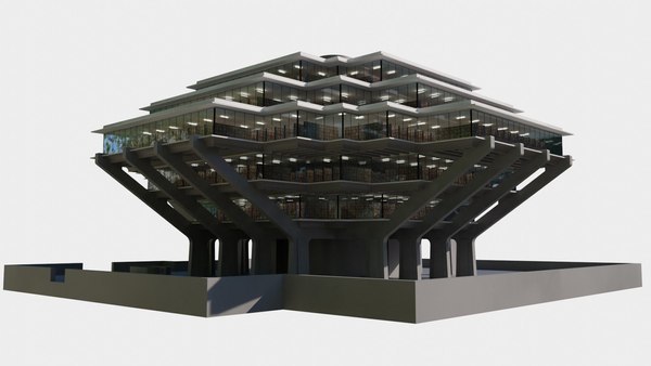 modelo 3d Biblioteca Geisel - TurboSquid 1990663