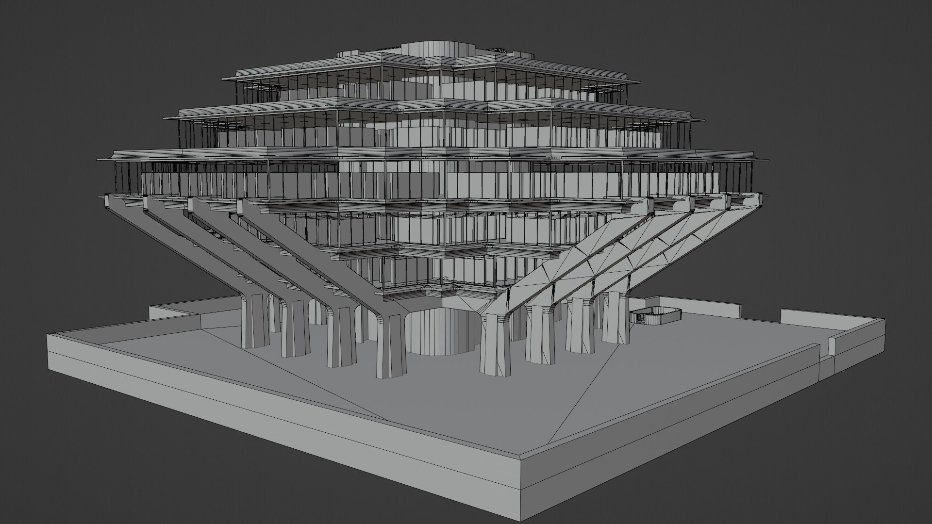 3D Geisel Library - TurboSquid 1990663