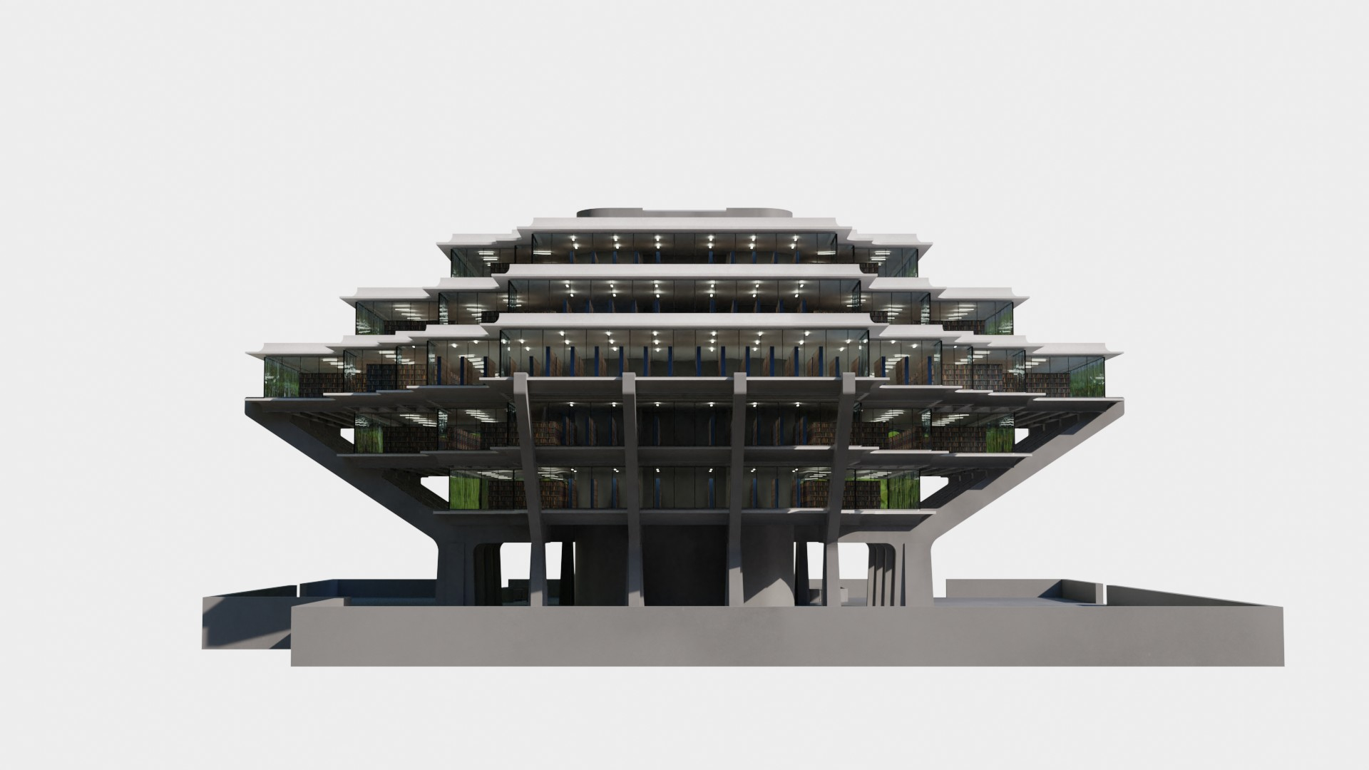 3D Geisel Library - TurboSquid 1990663