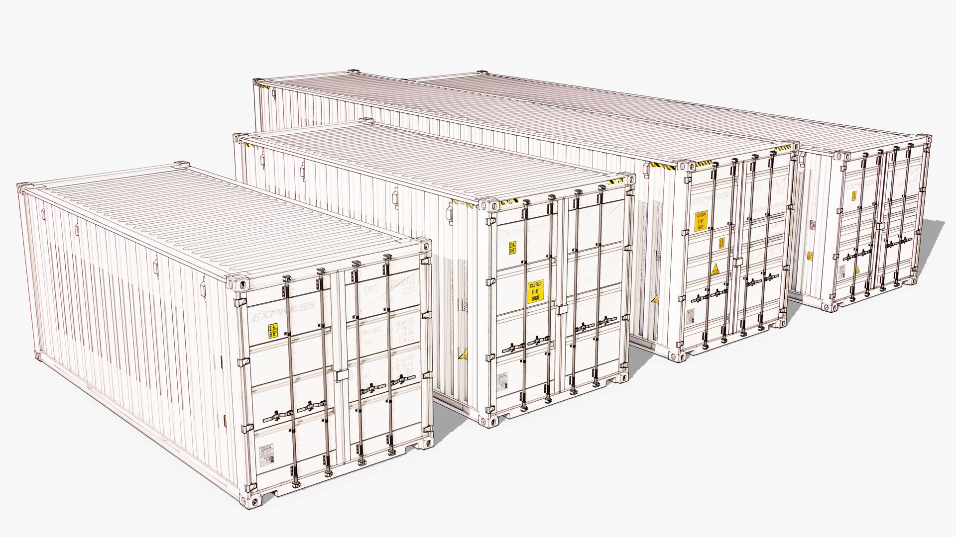Shipping Container 3D Model - TurboSquid 1589777