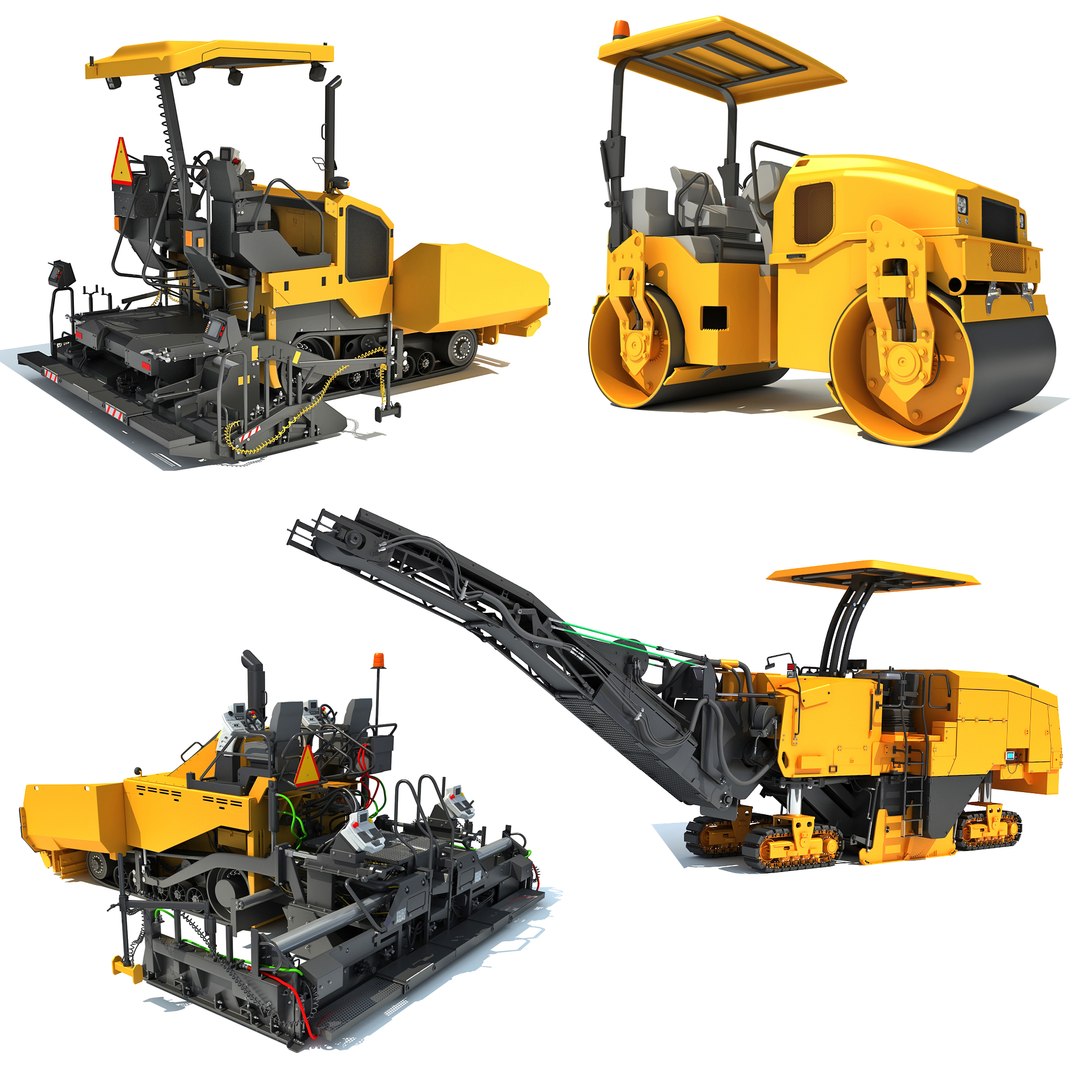 3D Road Construction Equipment - TurboSquid 1872897