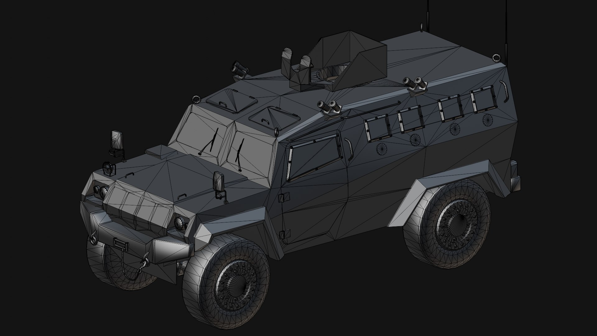 3D Komodo Armoured Military Car Model - TurboSquid 2391129