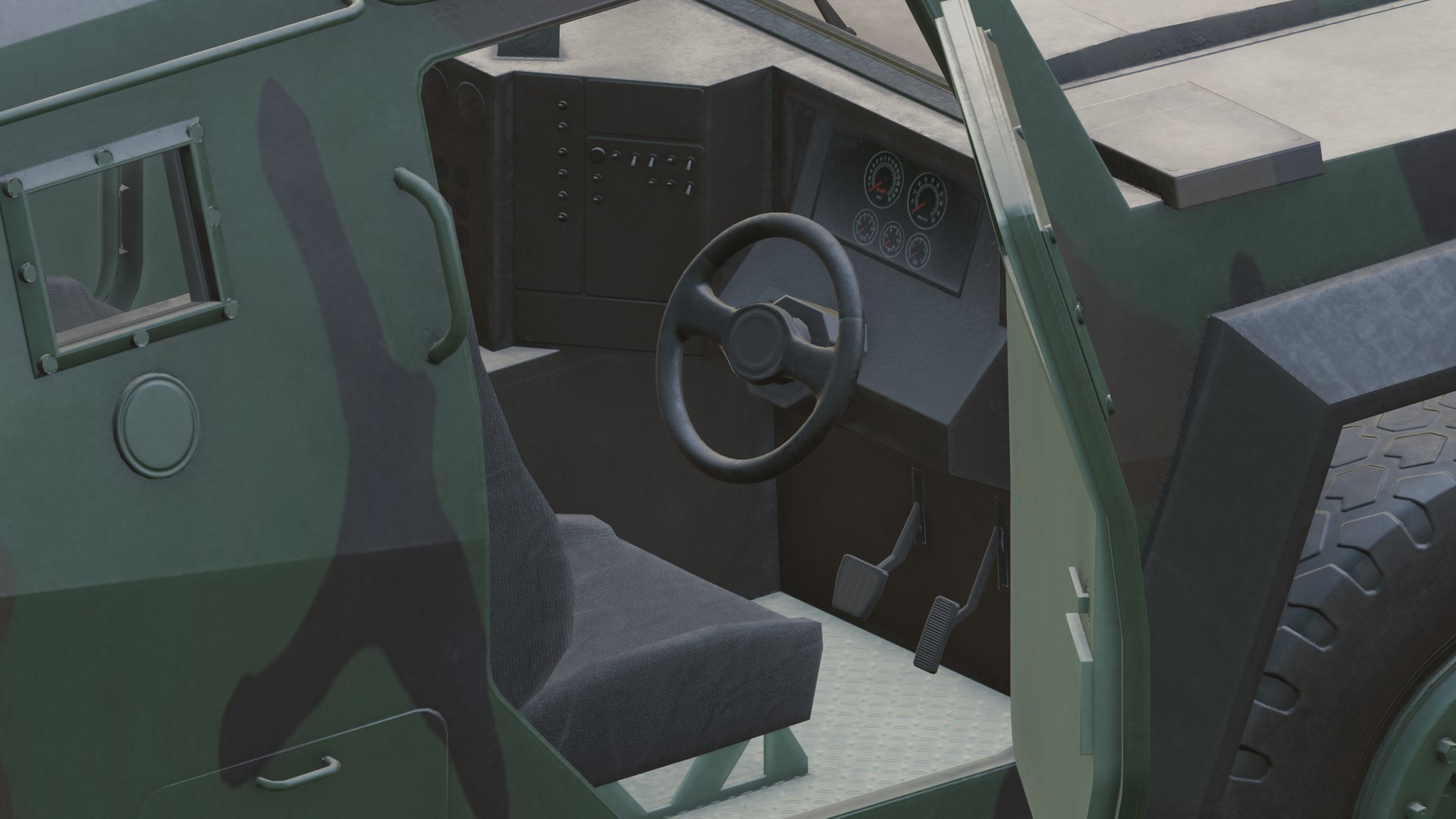 3D Komodo Armoured Military Car Model - TurboSquid 2391129
