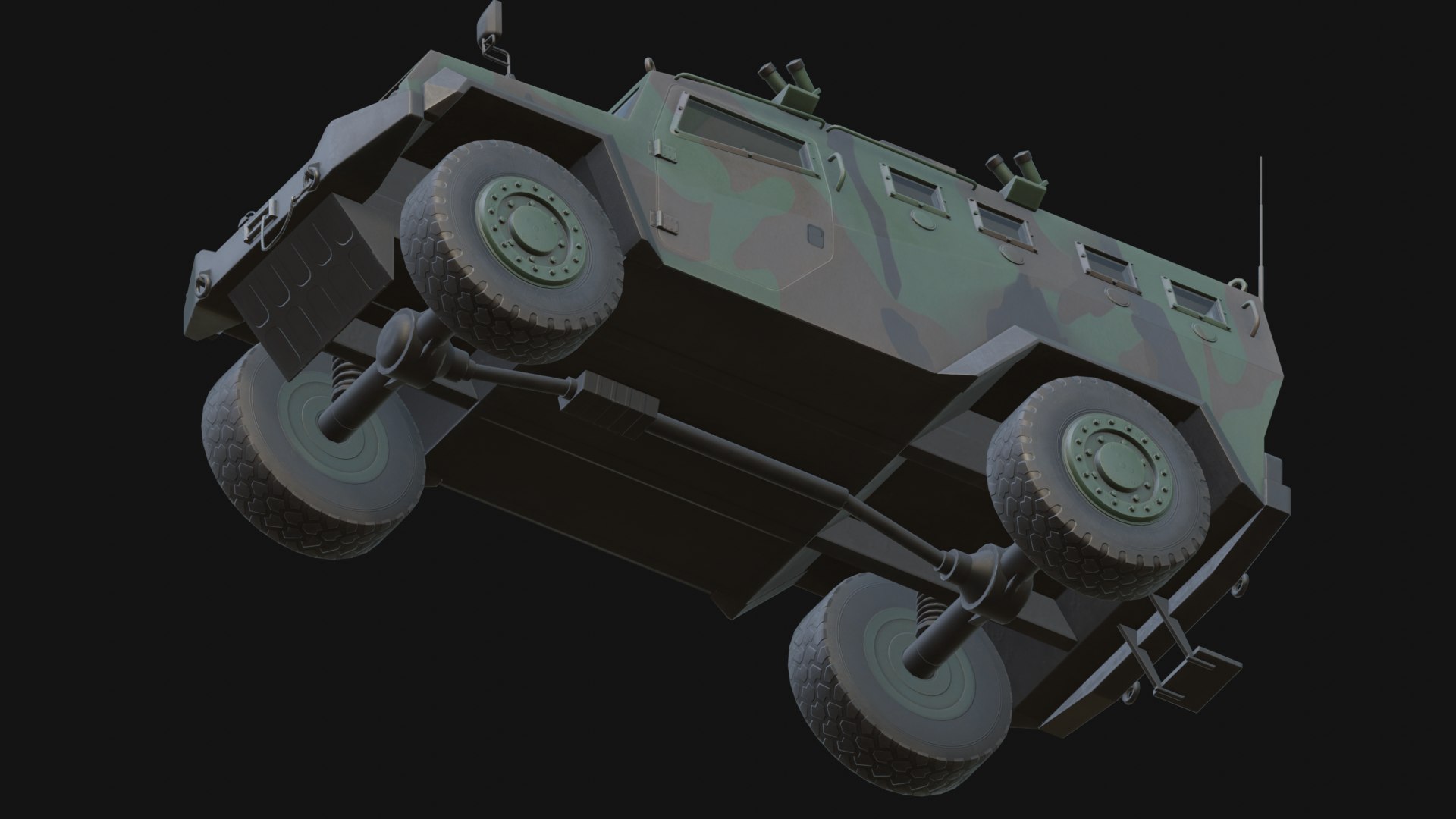 3D Komodo Armoured Military Car Model - TurboSquid 2391129