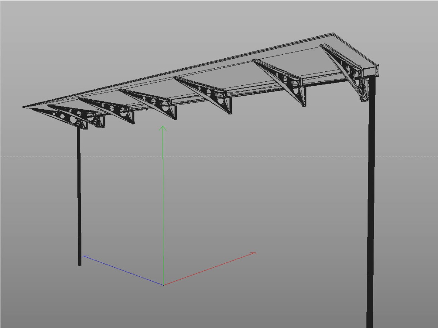 3d Glass Canopy Model
