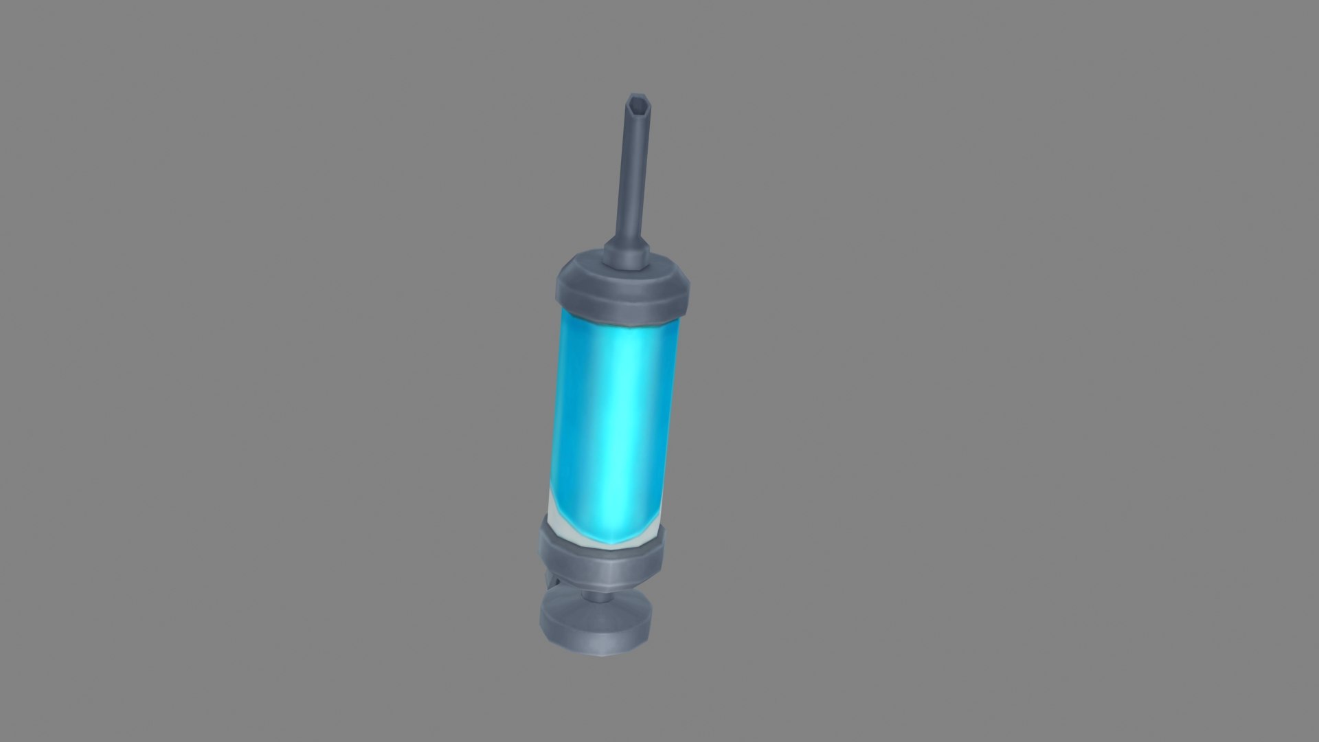 3D Cartoon Syringe - Blue - TurboSquid 2109473
