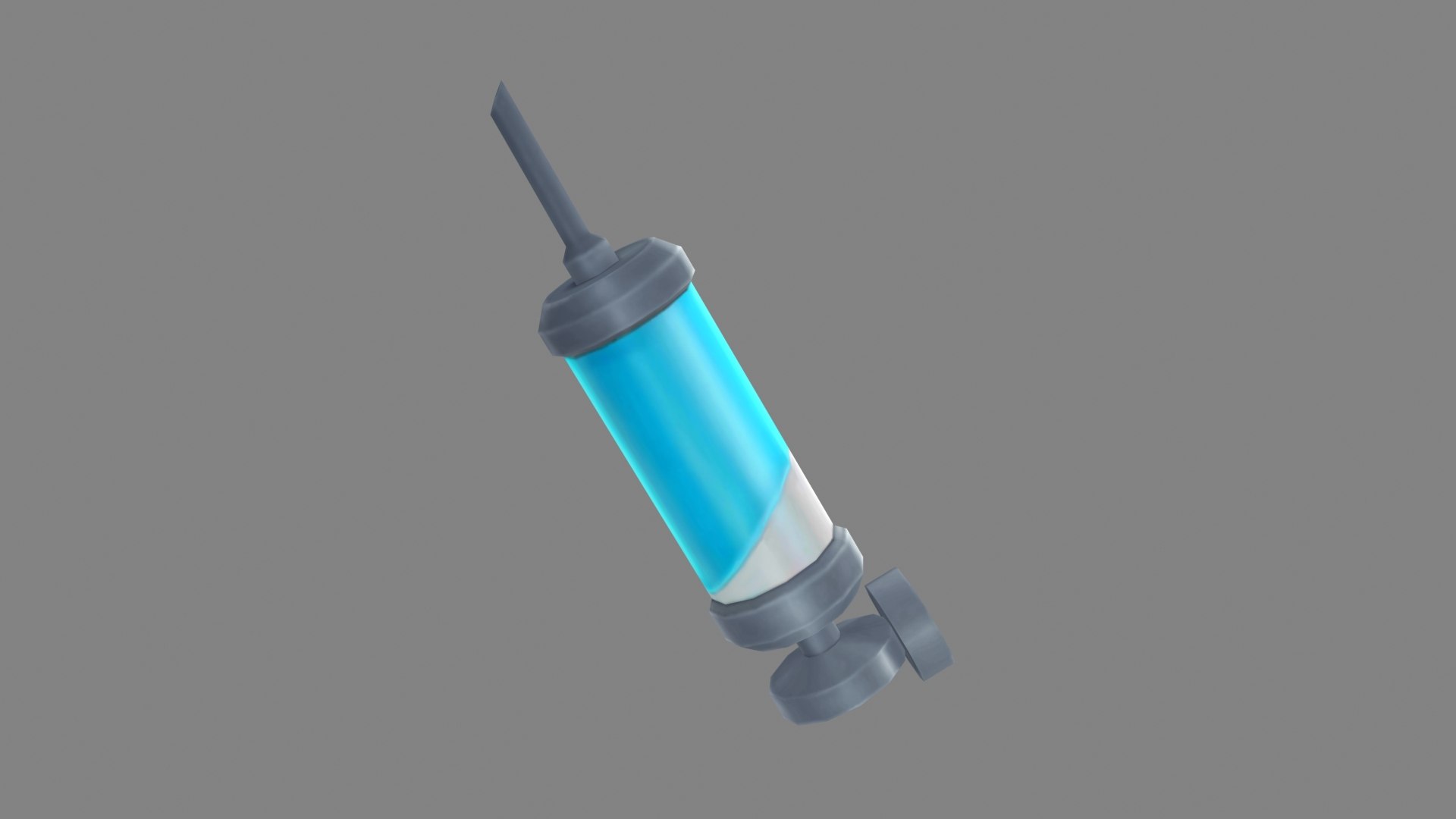 3D Cartoon Syringe - Blue - TurboSquid 2109473