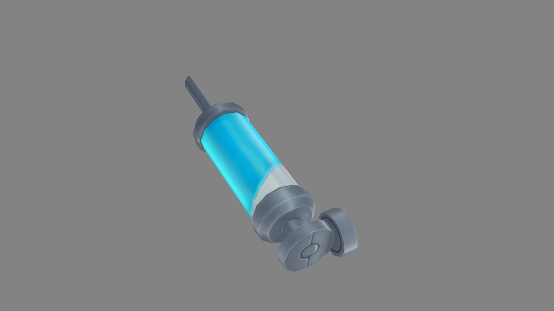 3D Cartoon Syringe - Blue - TurboSquid 2109473