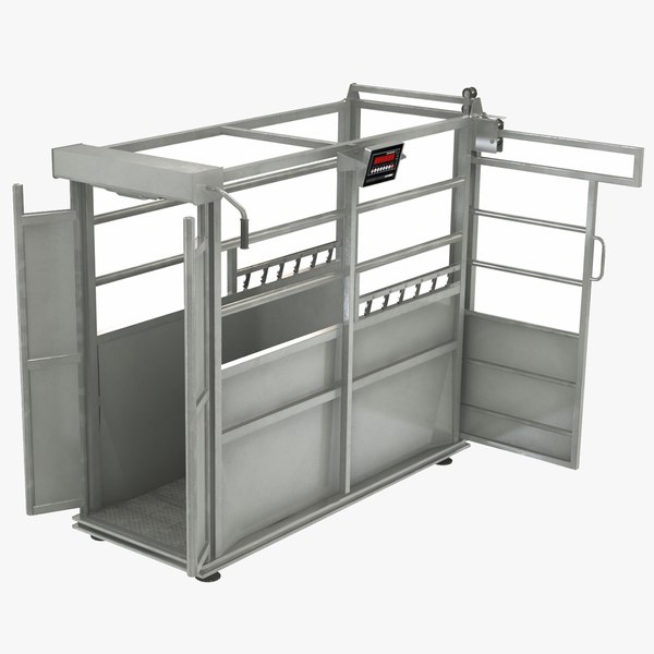 modelo 3d Farm Cow Weighing Machine - TurboSquid 2044479