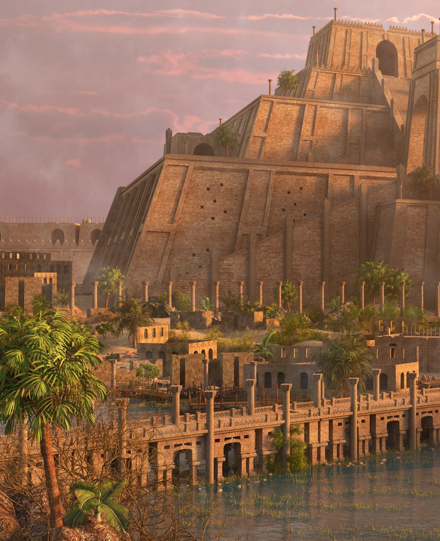 Ziggurat Temple Environment 3D Model - TurboSquid 2219340