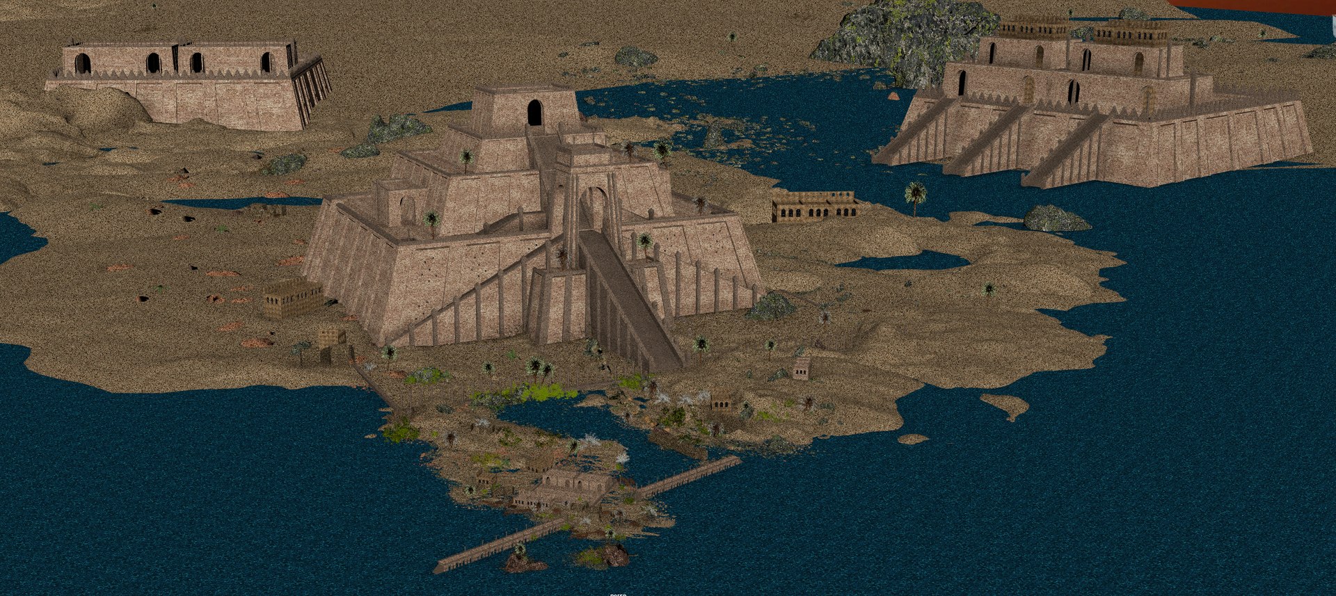 Ziggurat Temple Environment 3D Model - TurboSquid 2219340