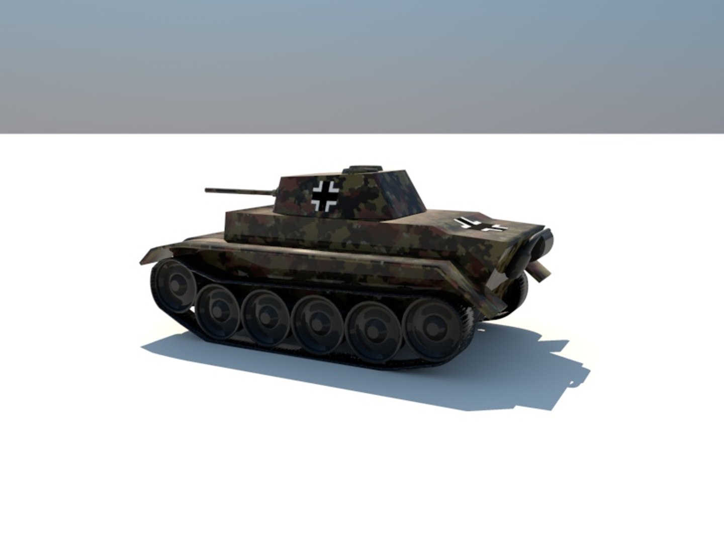 3d Model Of Panzer Ii Tanks Panzerkampfwagen
