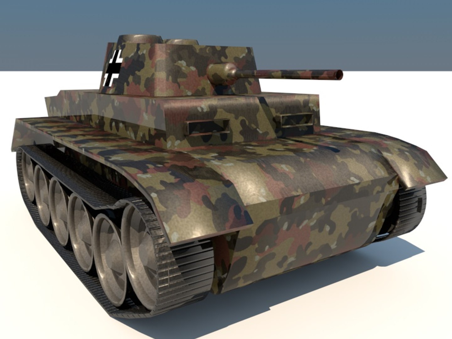 3d Model Of Panzer Ii Tanks Panzerkampfwagen