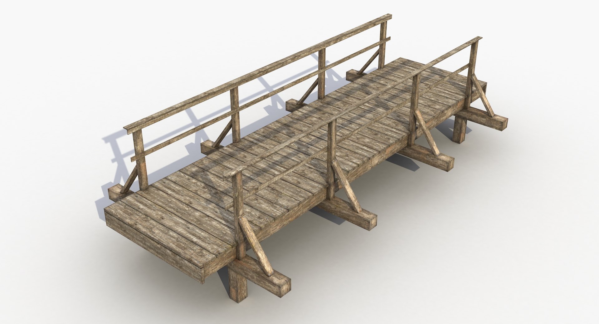 Wooden Bridge 25 3D-Modell - TurboSquid 1670113