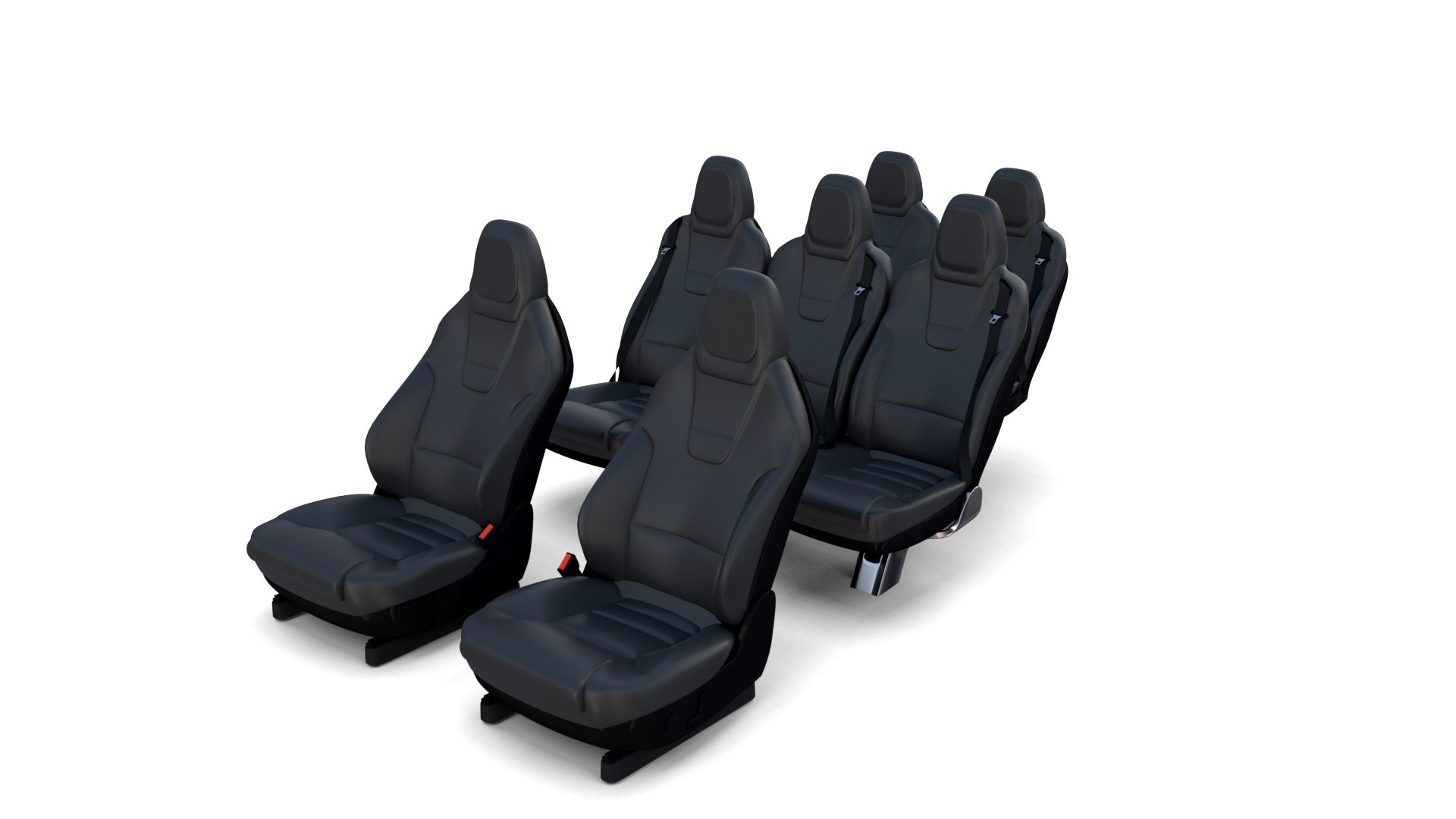 Tesla X Seats 3D Model - TurboSquid 1209316