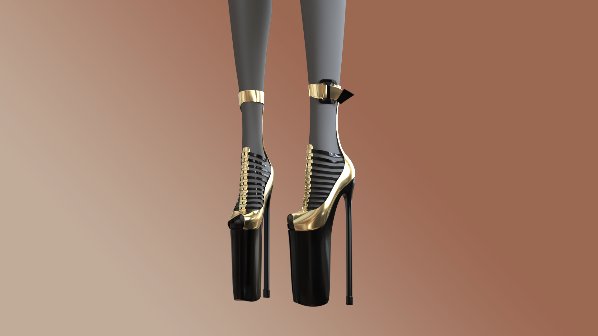 3D high heels shoes model - TurboSquid 1761527