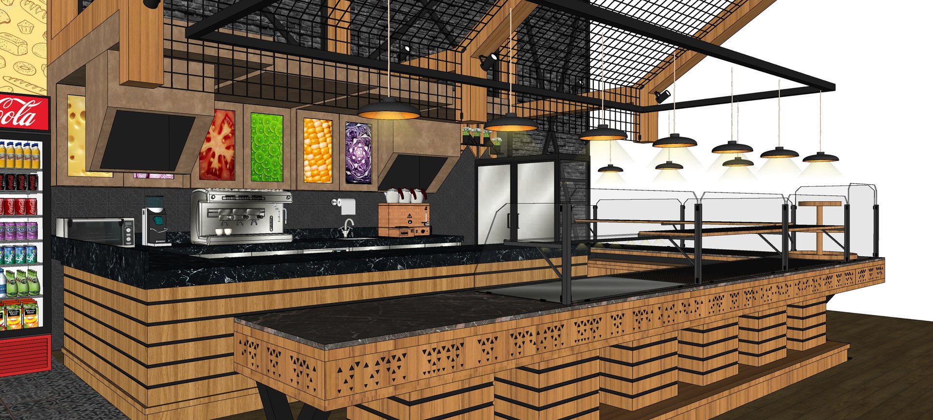 3D Cafe Model - TurboSquid 1833177