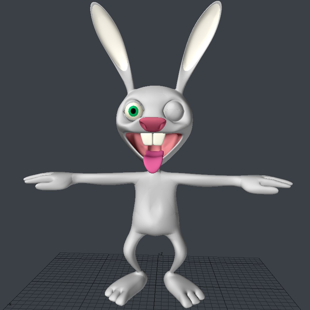 3d Model Of Bunny Cartoon Character