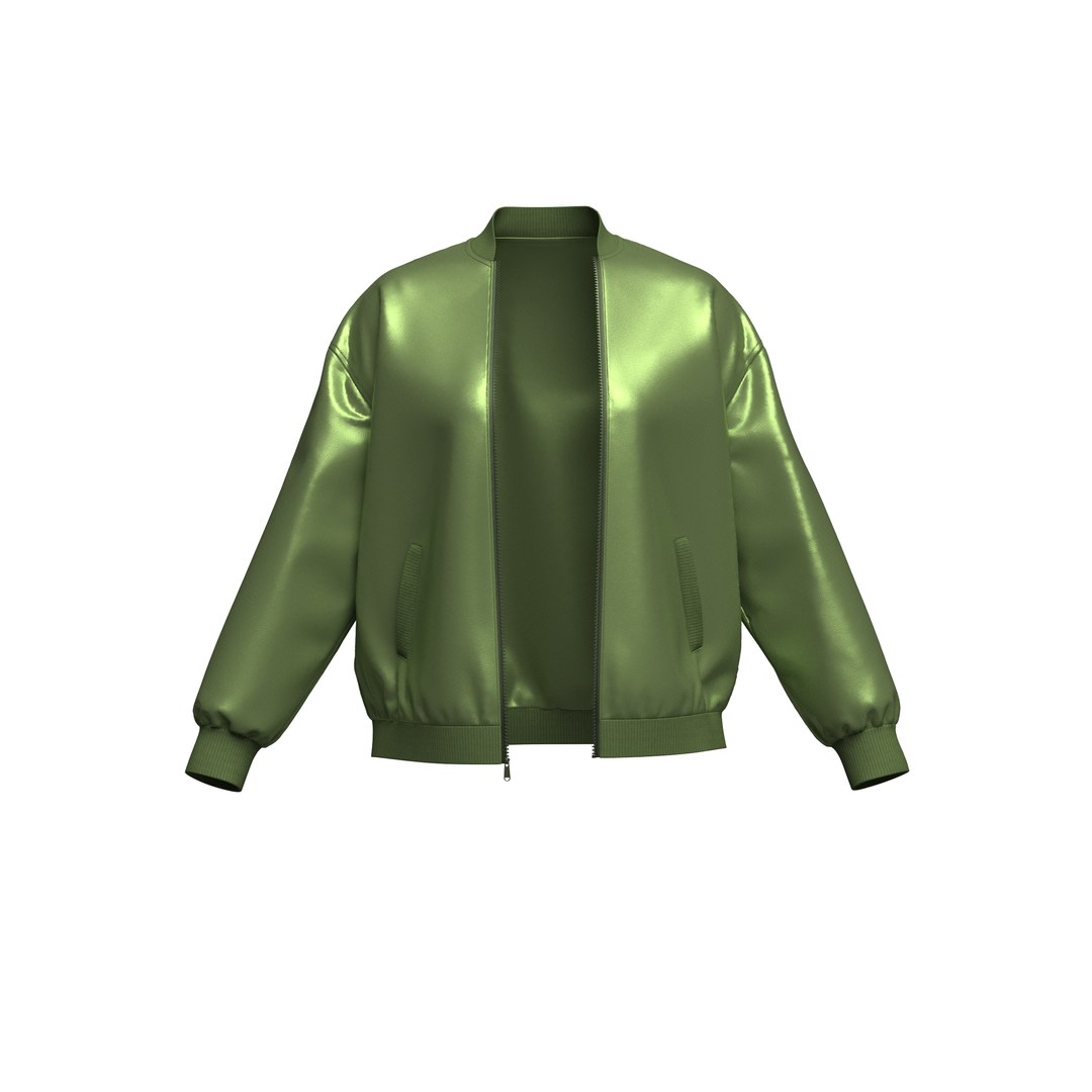 Womens Bomber Jacket Model - TurboSquid 2246918