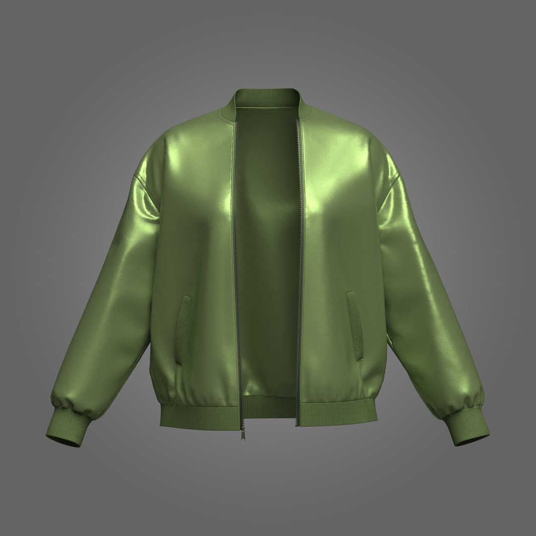 Womens Bomber Jacket Model - TurboSquid 2246918