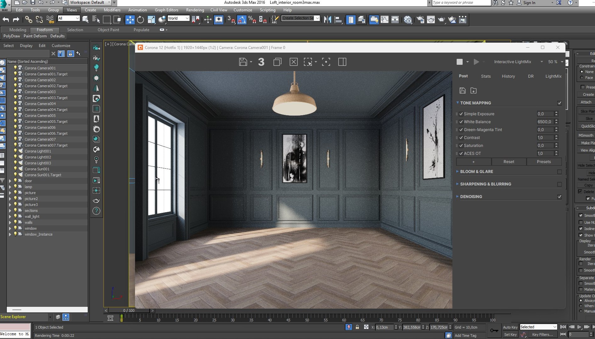 Loft Base Room Interior 3 3D Model - TurboSquid 2328185
