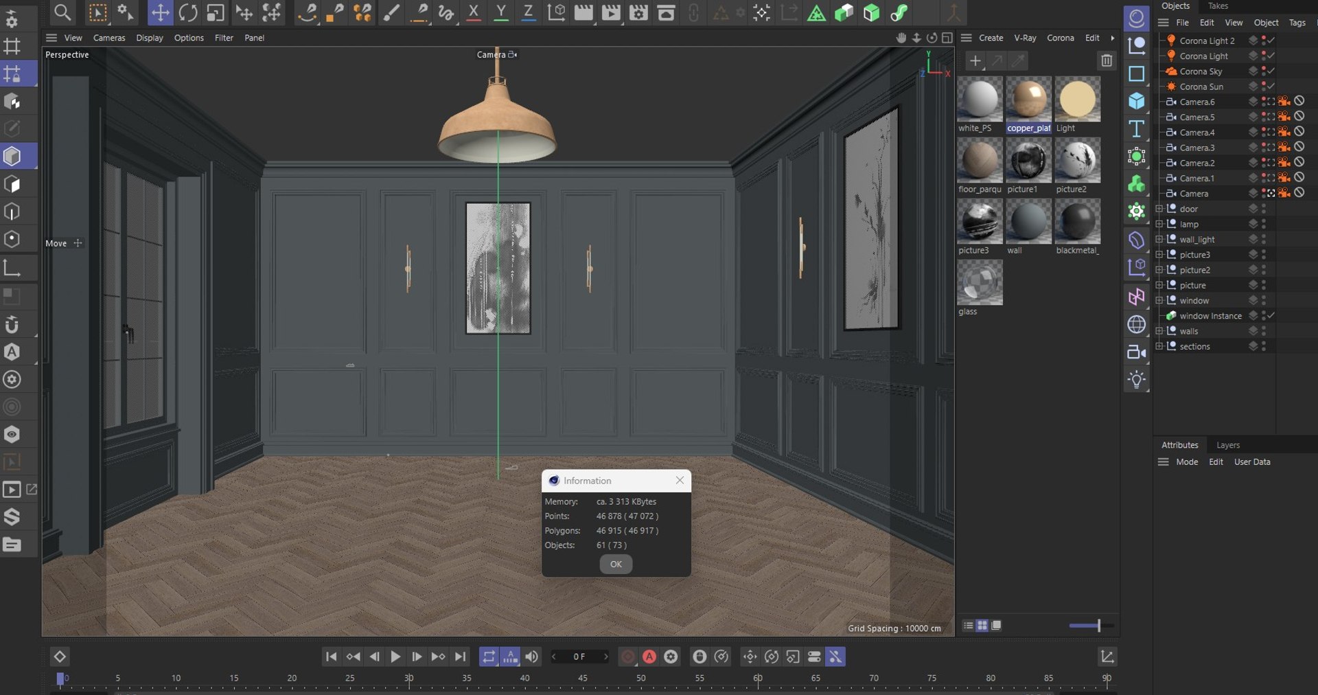 Loft Base Room Interior 3 3D Model - TurboSquid 2328185