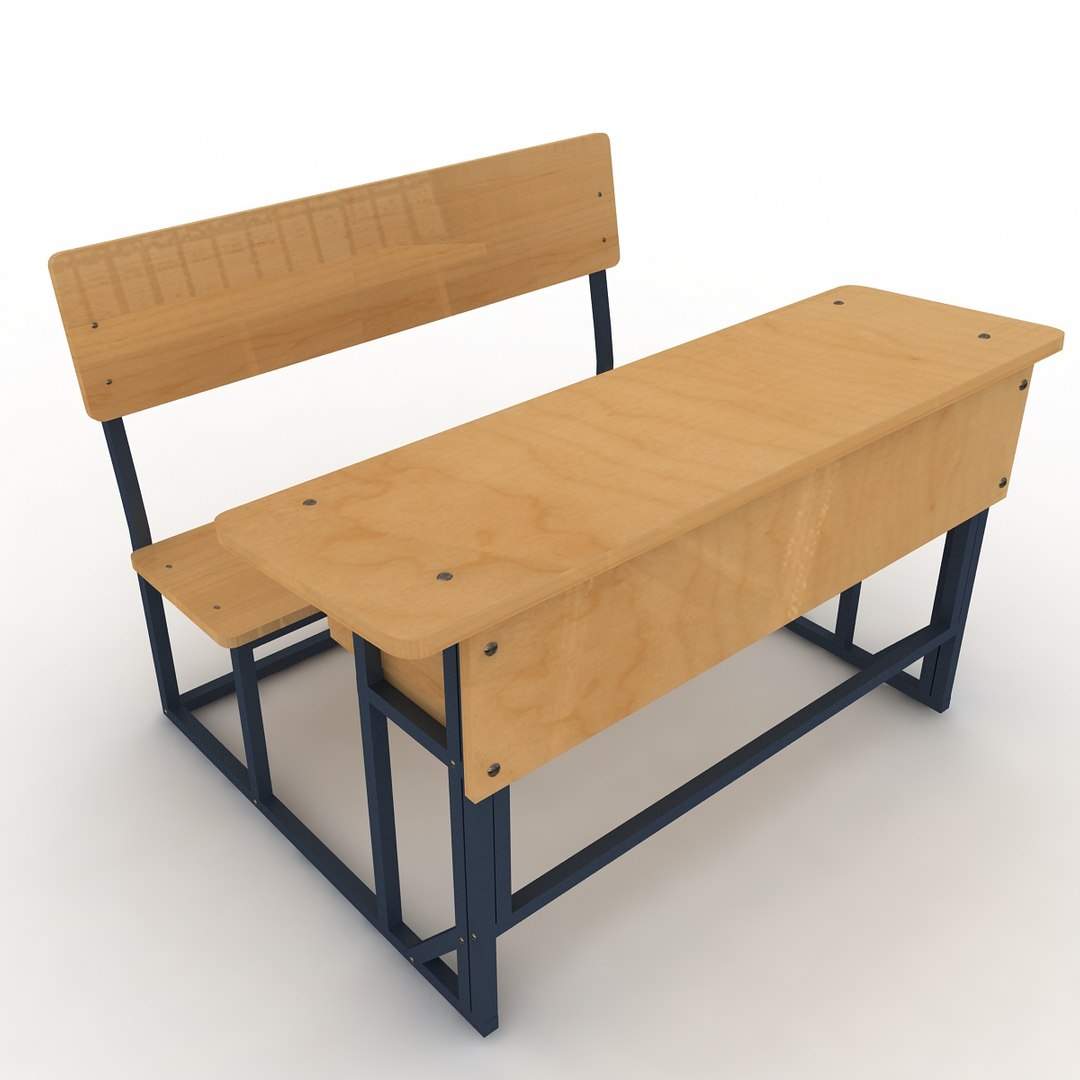 school desk 3d model