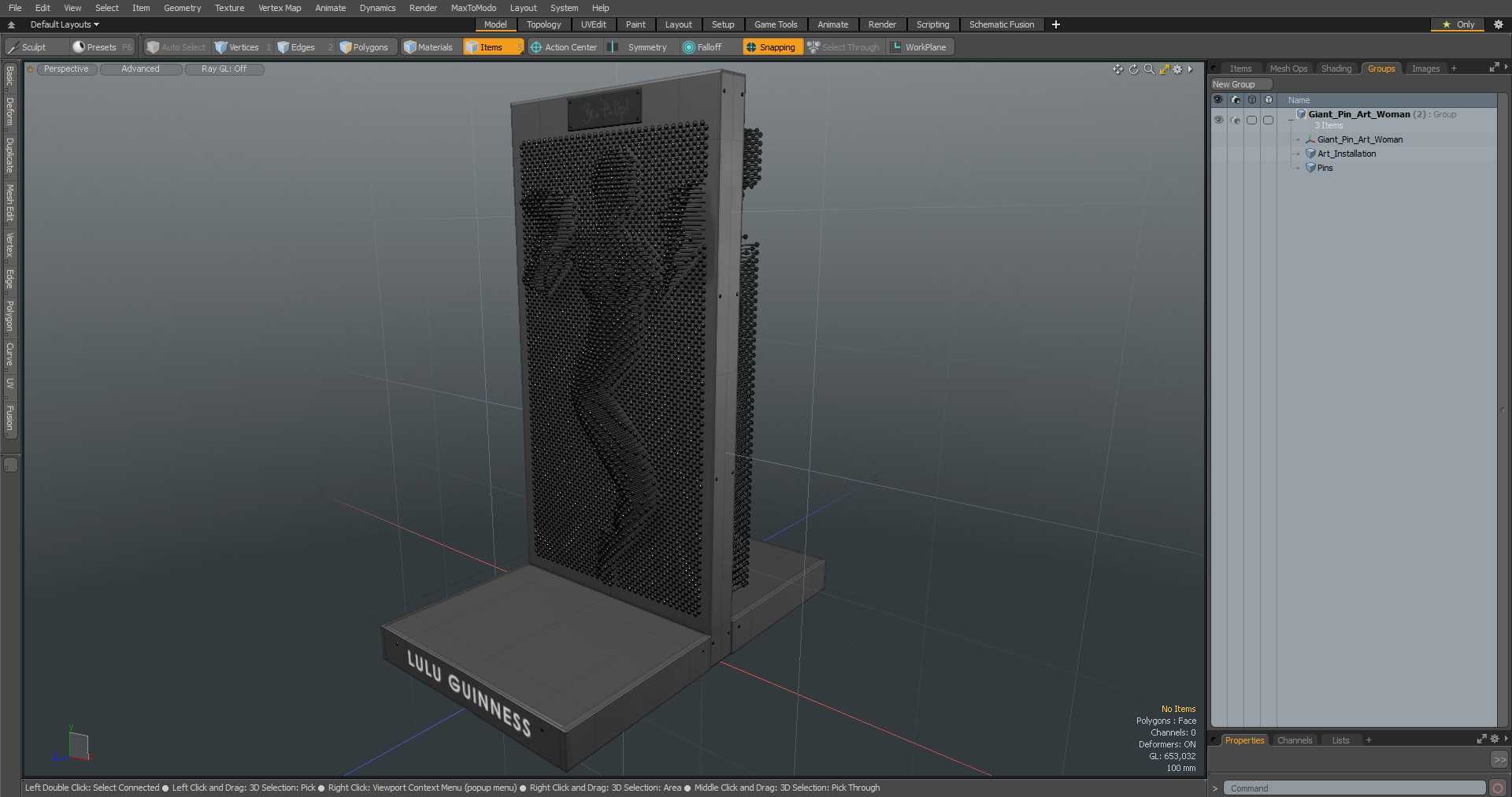 3D Giant Pin Art Woman Model - TurboSquid 2154568