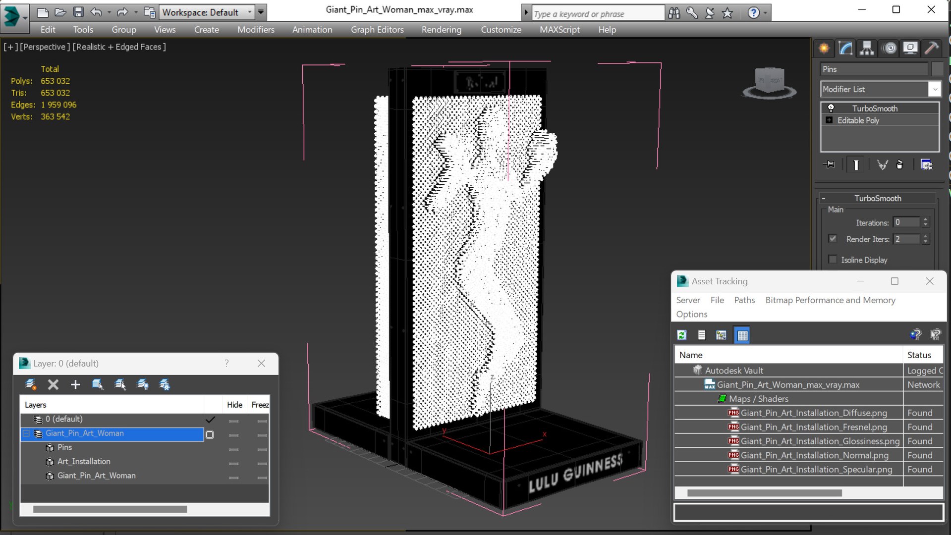 3D Giant Pin Art Woman Model - TurboSquid 2154568