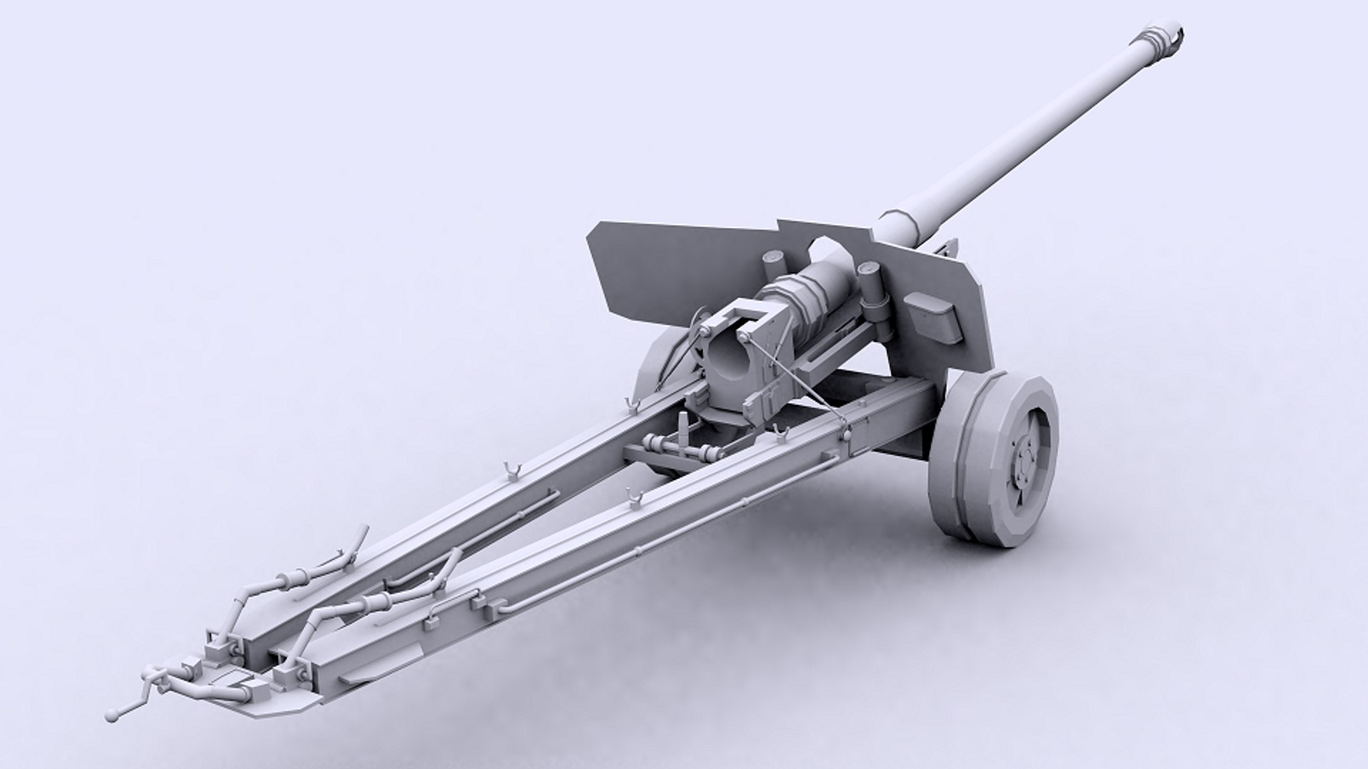 3ds Max Gun Bs-3 Anti-tank