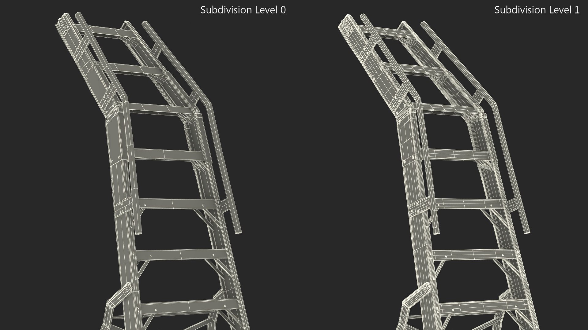 3D Engineering Aircraft Ladder 14 Ft - TurboSquid 2132232