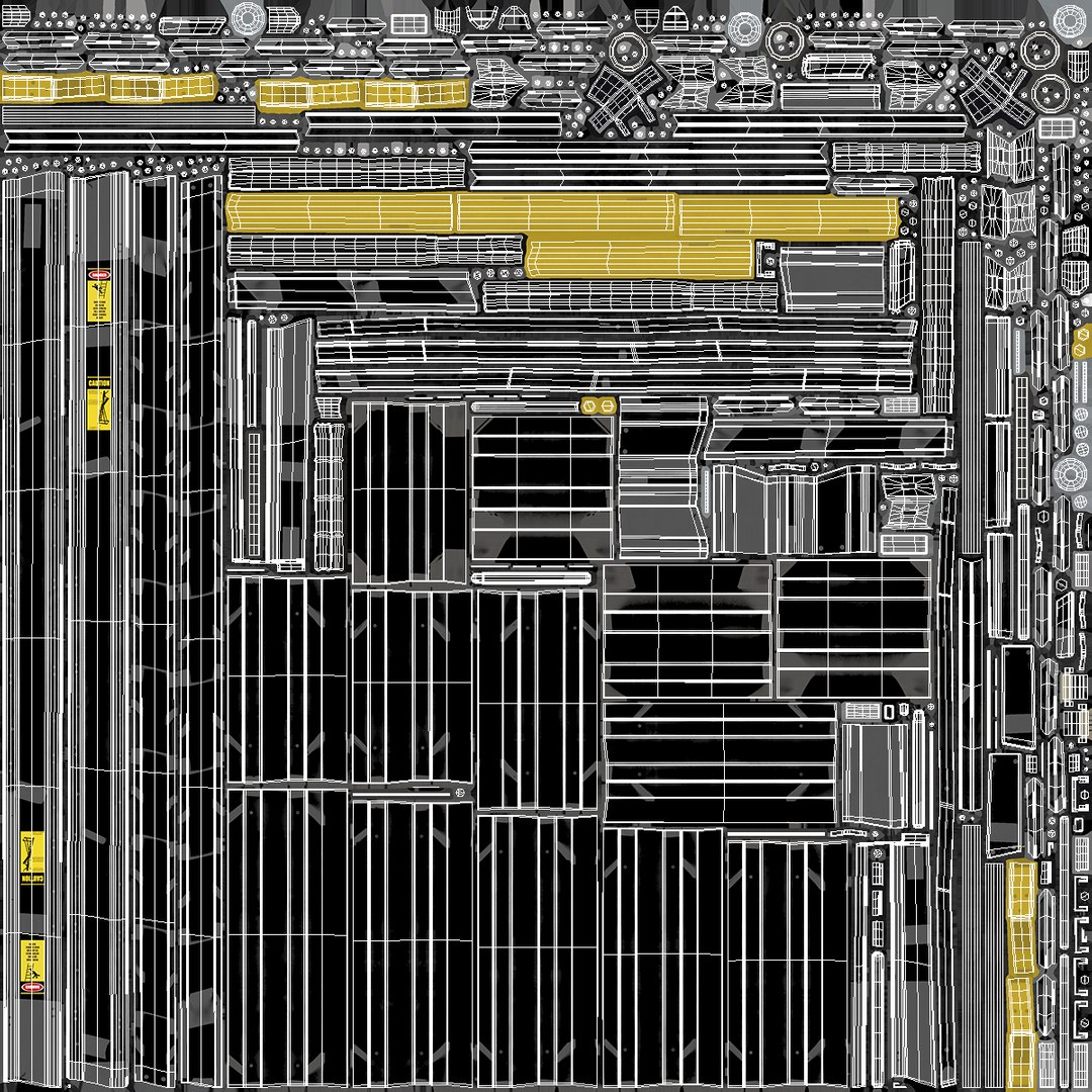 3D Engineering Aircraft Ladder 14 Ft - TurboSquid 2132232
