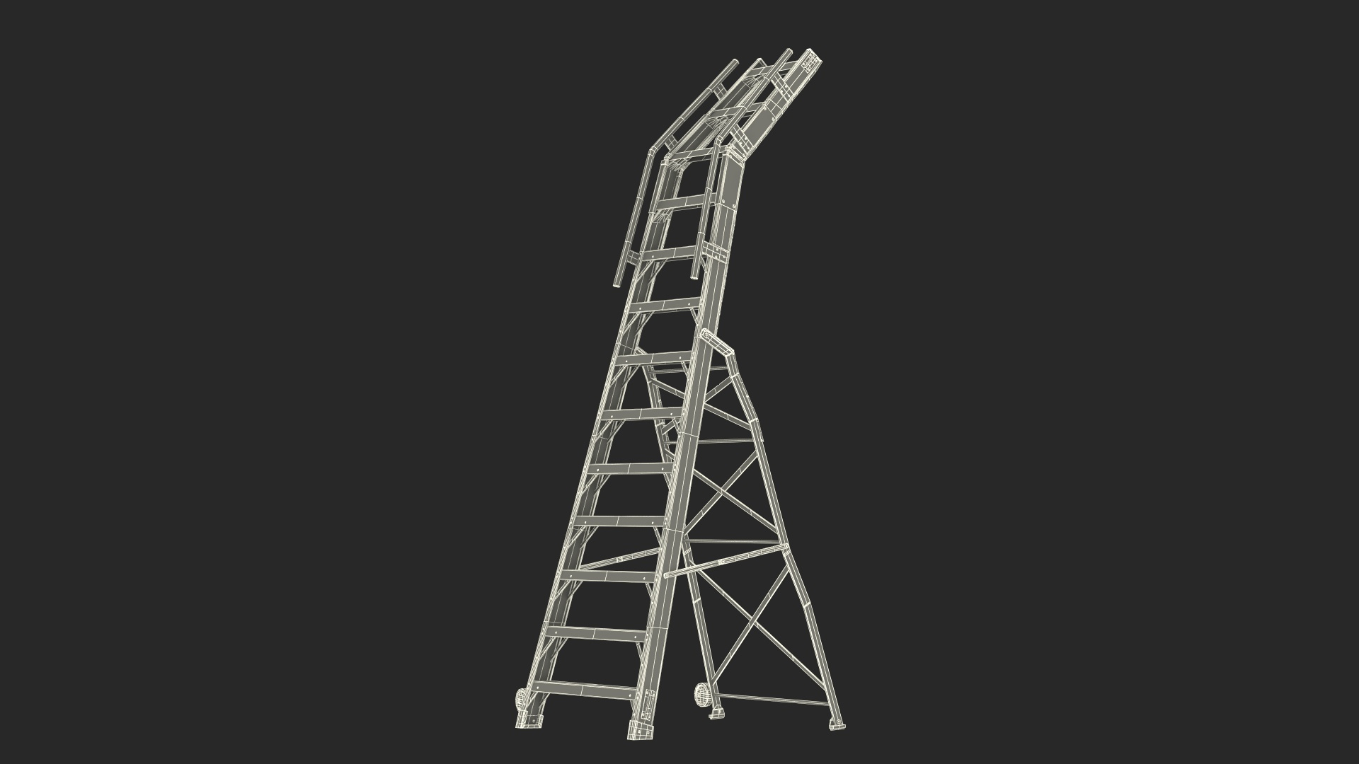 3D Engineering Aircraft Ladder 14 Ft - TurboSquid 2132232