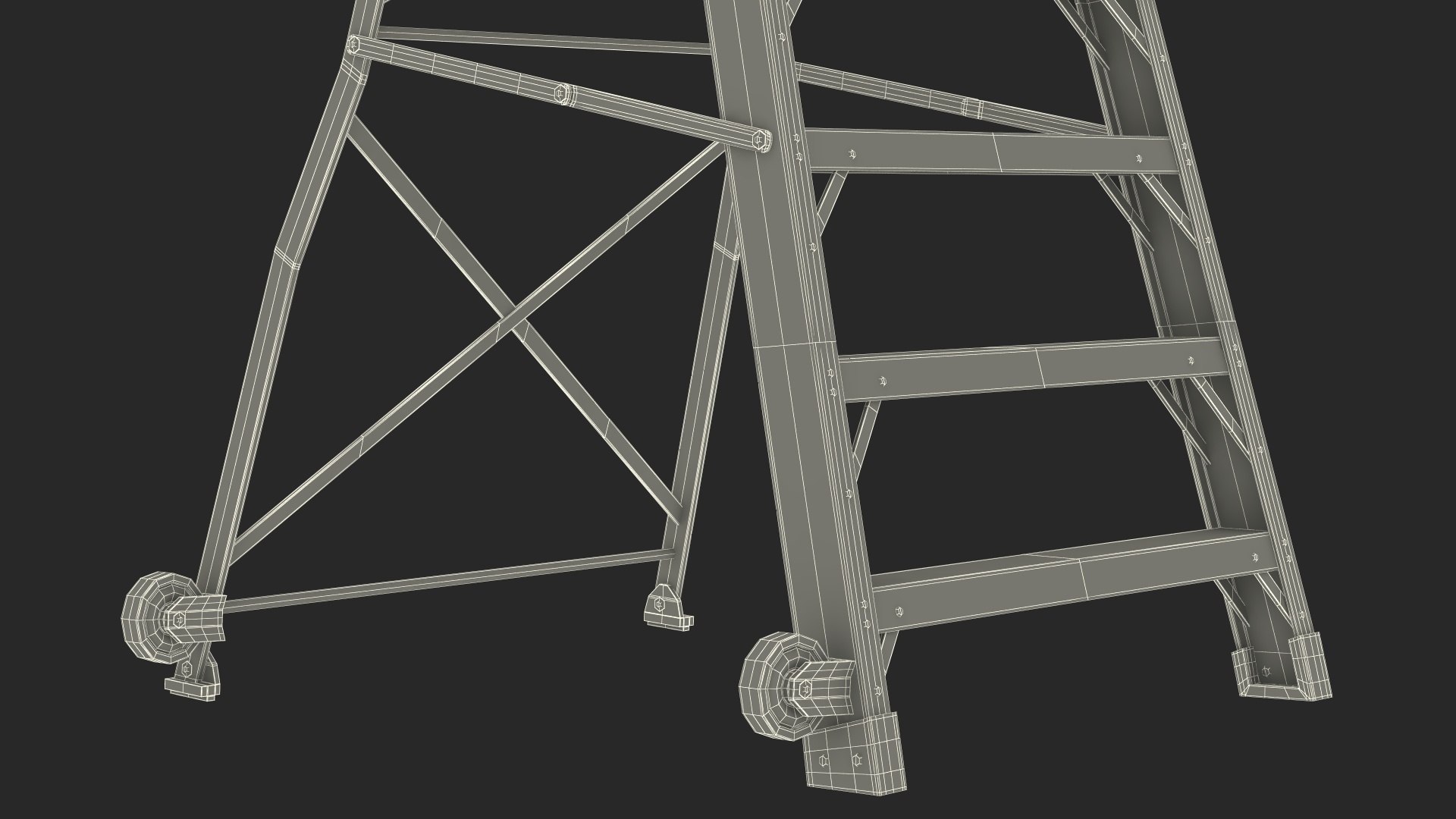 3D Engineering Aircraft Ladder 14 Ft - TurboSquid 2132232