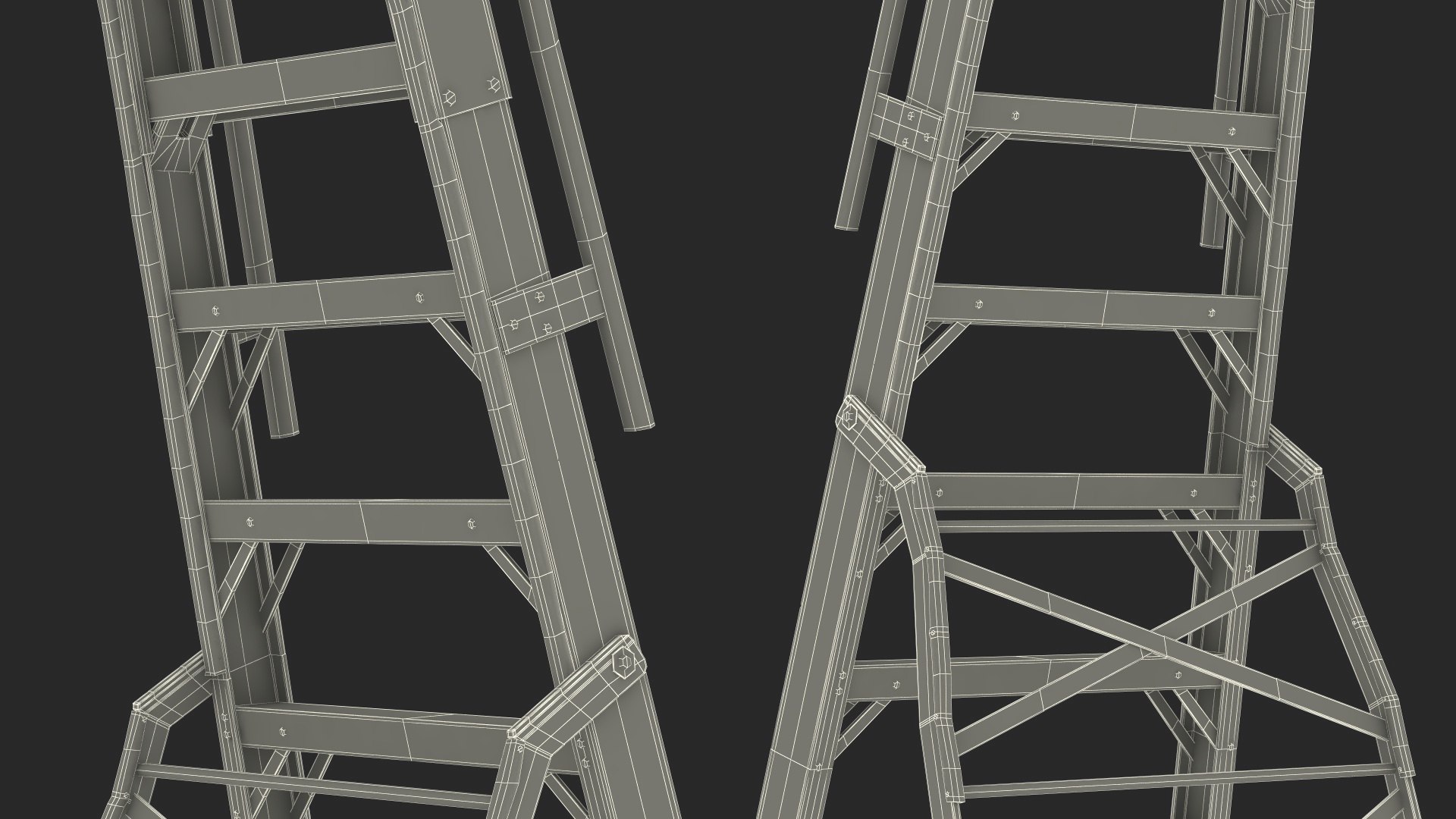 3D Engineering Aircraft Ladder 14 Ft - TurboSquid 2132232