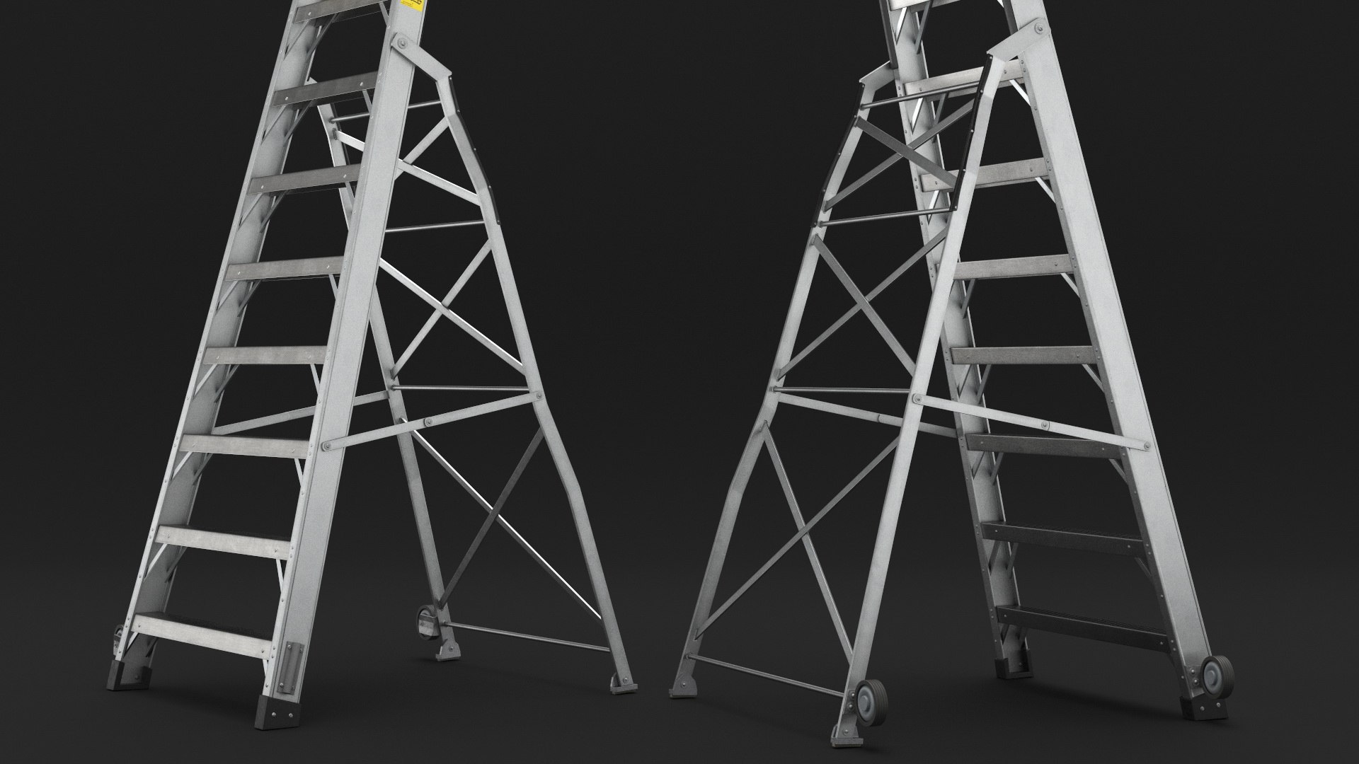 3D Engineering Aircraft Ladder 14 Ft - TurboSquid 2132232