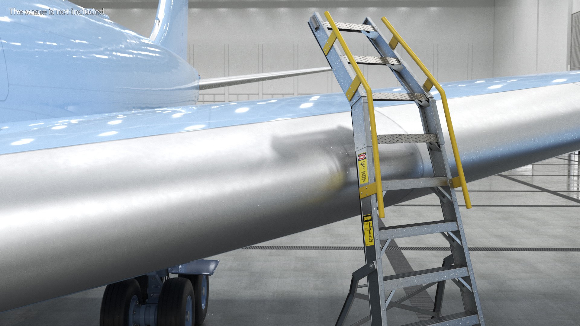 3D Engineering Aircraft Ladder 14 Ft - TurboSquid 2132232