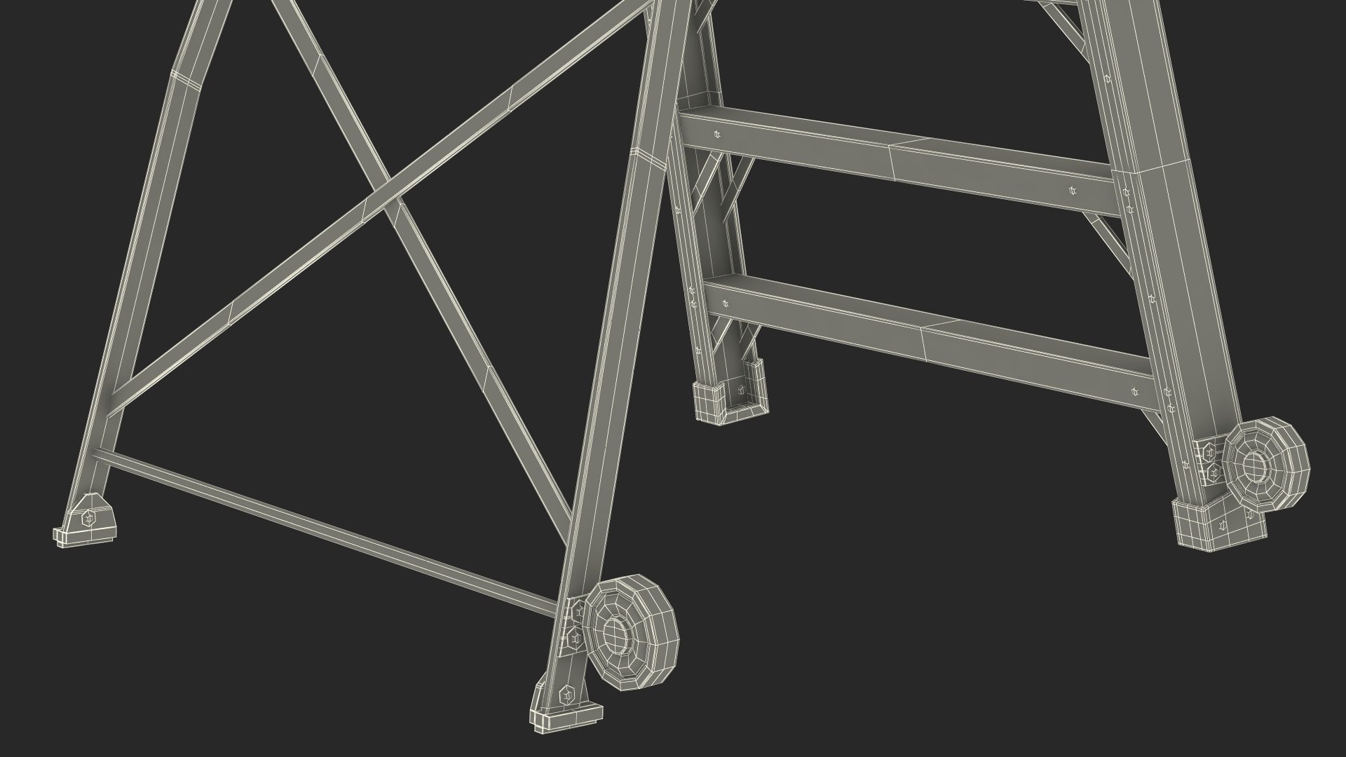3D Engineering Aircraft Ladder 14 Ft - TurboSquid 2132232