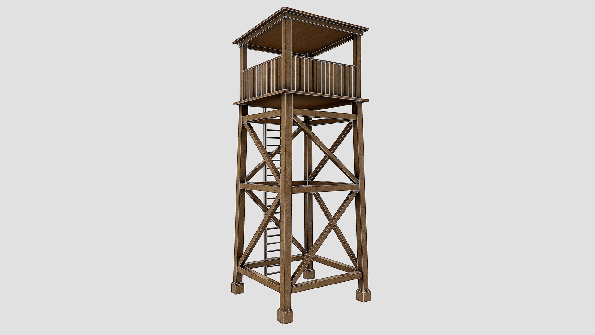 Guard Tower 1 3D - TurboSquid 1718322